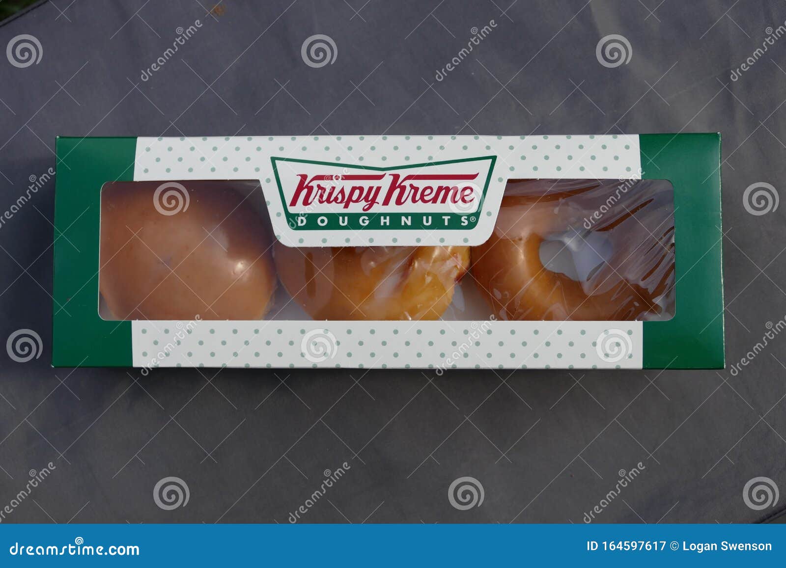 Krispy Kreme Donuts Doughnuts in a Box with a Glazed Donut Doughnut ...