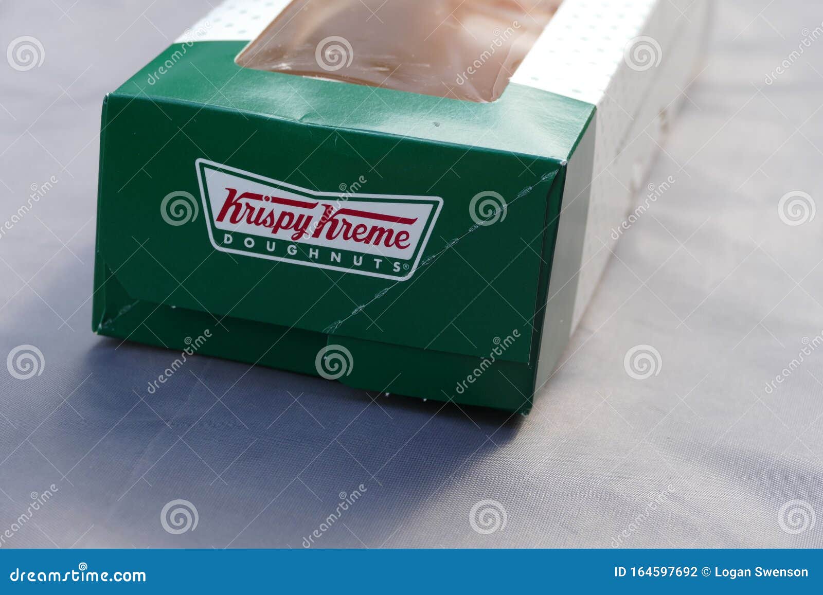 Krispy Kreme Donuts Doughnuts in a Box with a Glazed Donut Doughnut ...