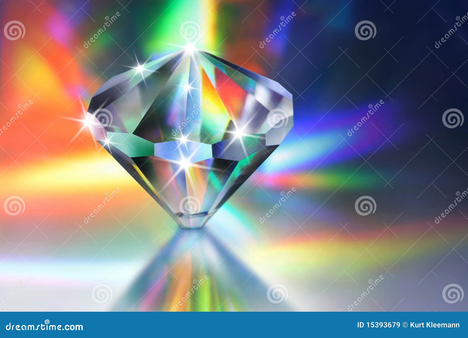 Kristall stockbild. Bild von diamant, blau, spektrum - 15393679