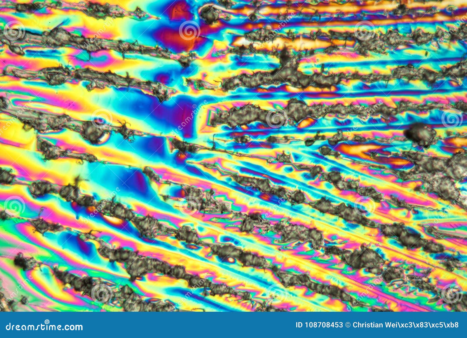 Kristallen Van Kaliumnitraat Onder De Microscoop Stock Afbeelding ...