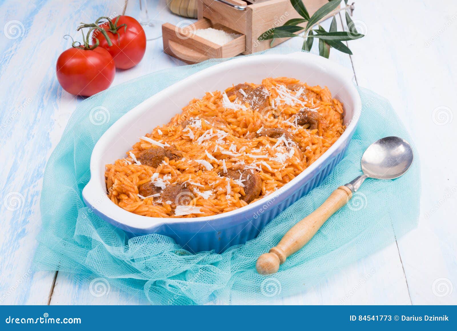 Kritharaki griego imagen de archivo. Imagen de preparado - 84541773