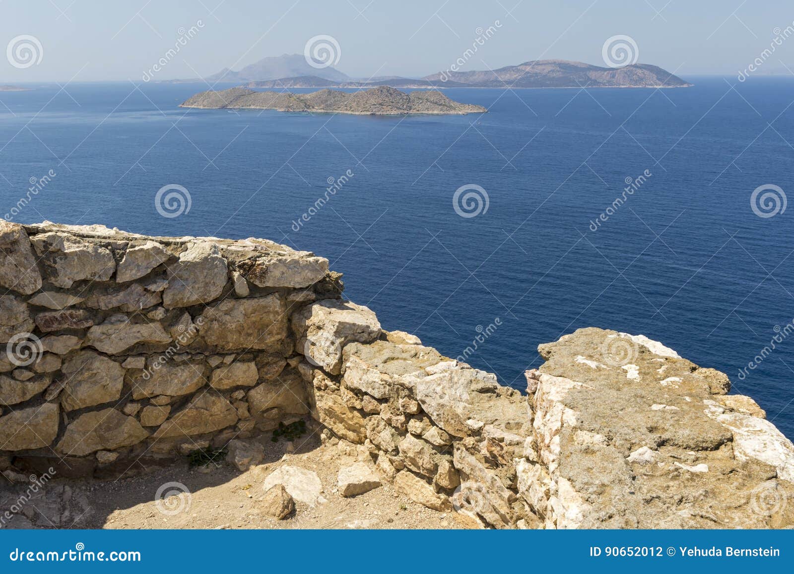 Kritinia Castle Lookout stock photo. Image of high, lookout - 90652012