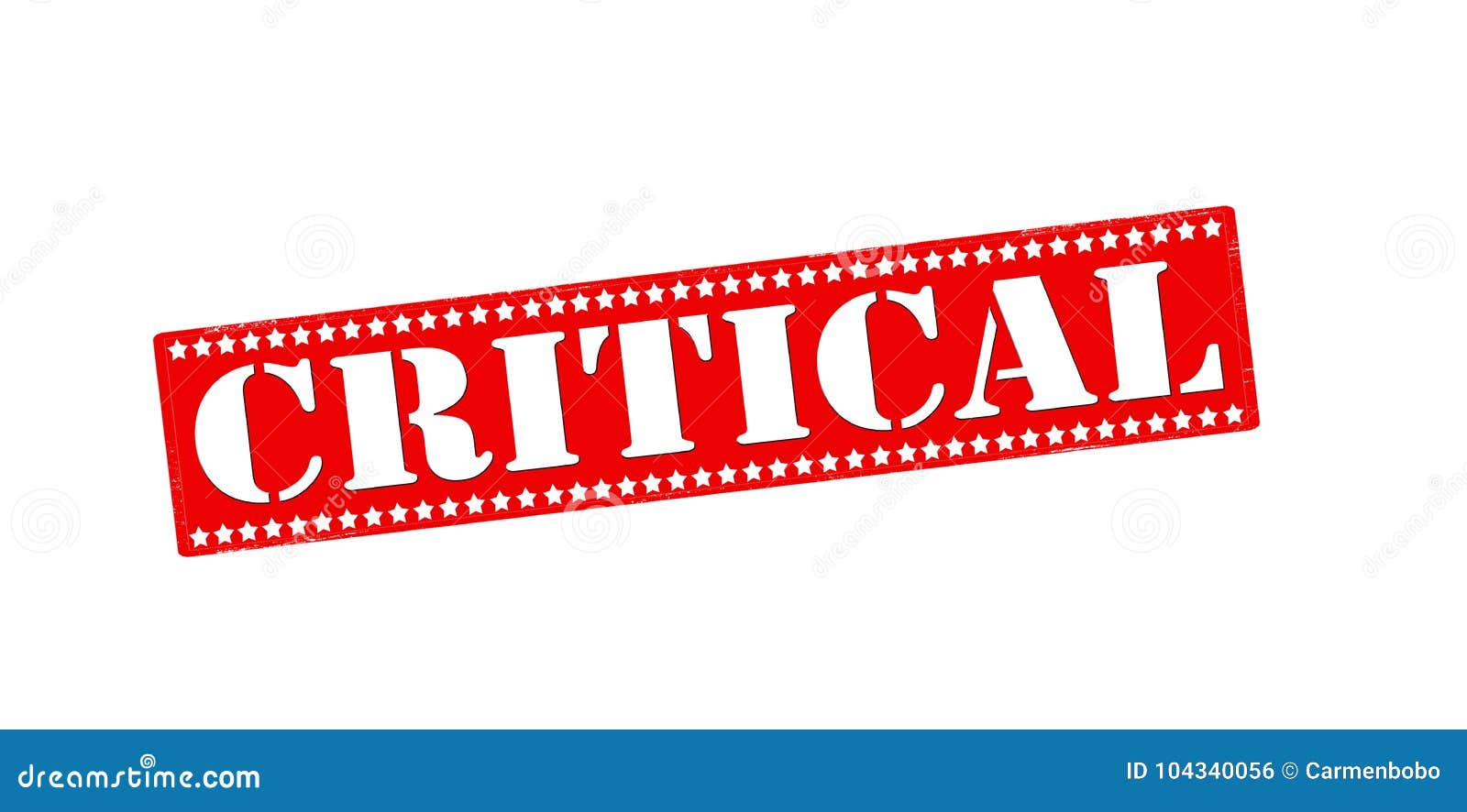 Kritisch vektor abbildung. Illustration von grungy, gummi - 104340056