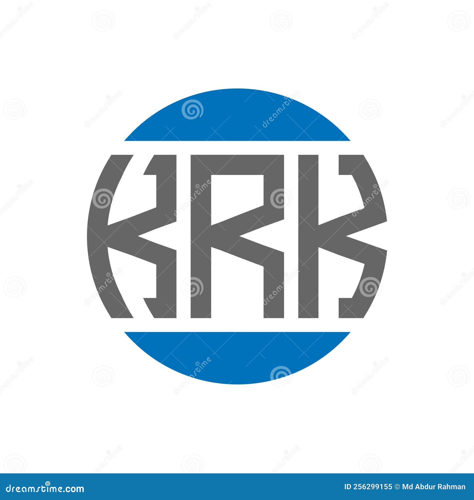KRK Letter Logo Design on White Background. KRK Creative Initials ...