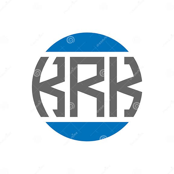 KRK Letter Logo Design on White Background. KRK Creative Initials ...