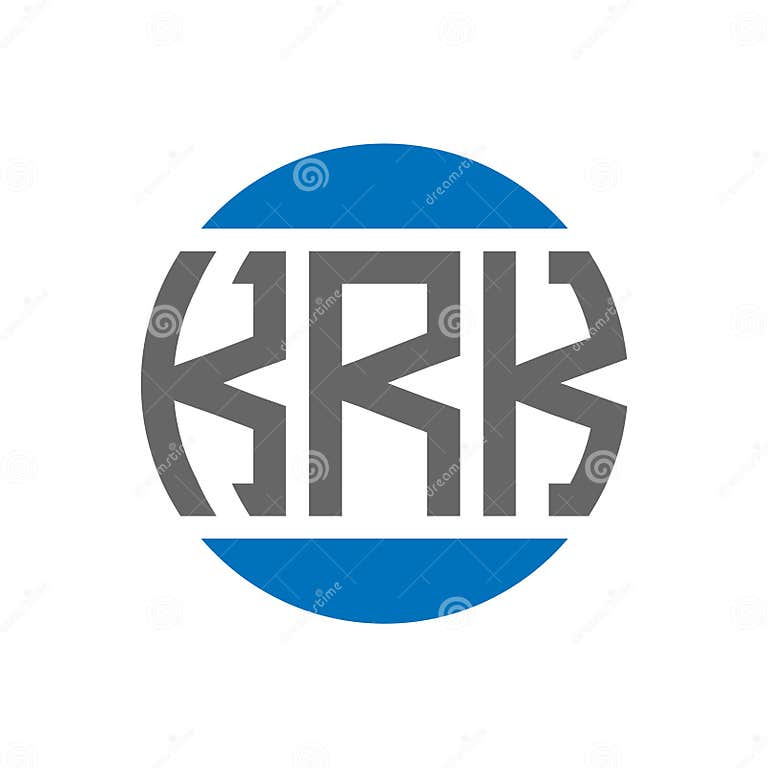 KRK Letter Logo Design on White Background. KRK Creative Initials ...