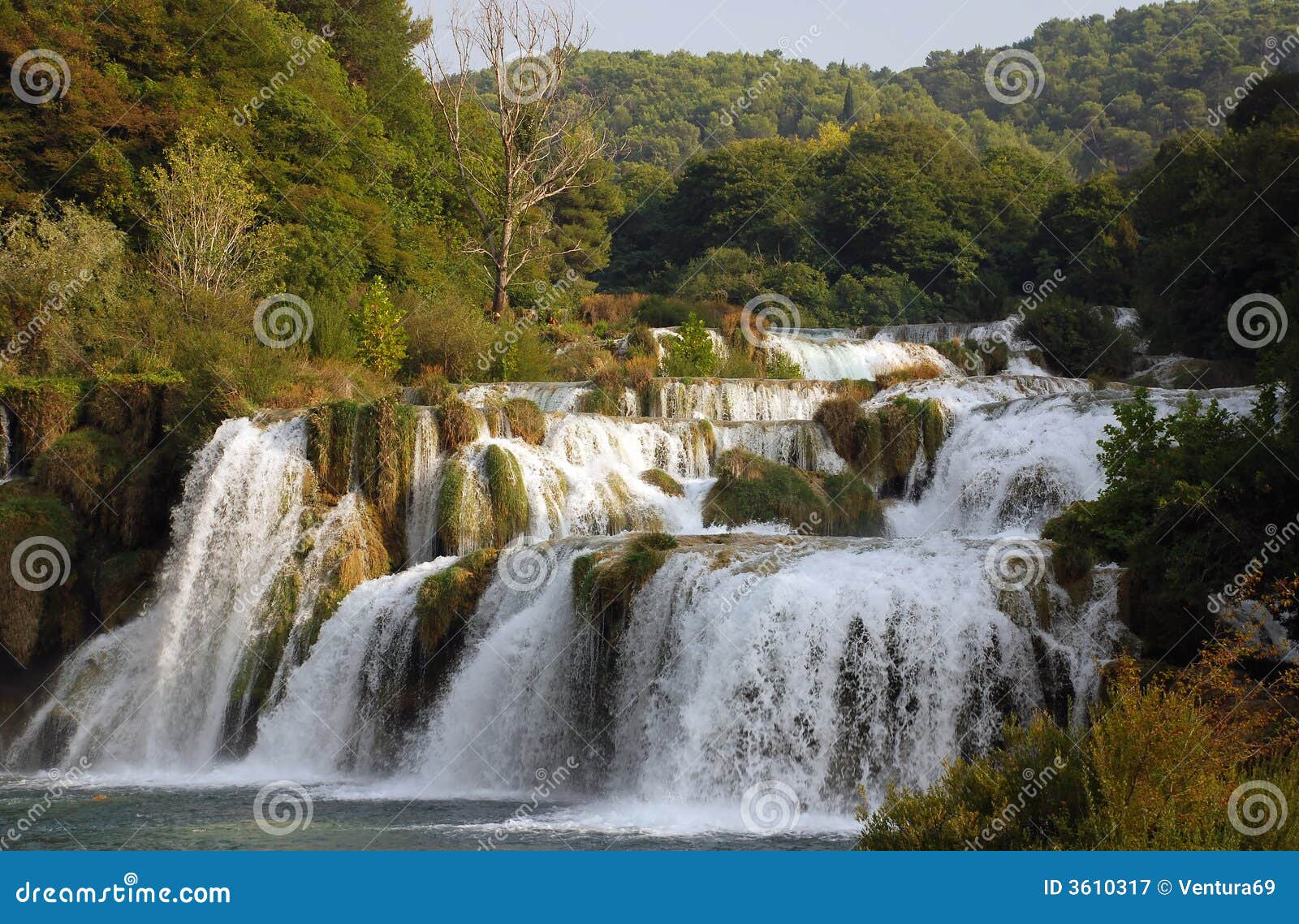 Krka waterfalls 3 stock image. Image of eastern, park - 3610317
