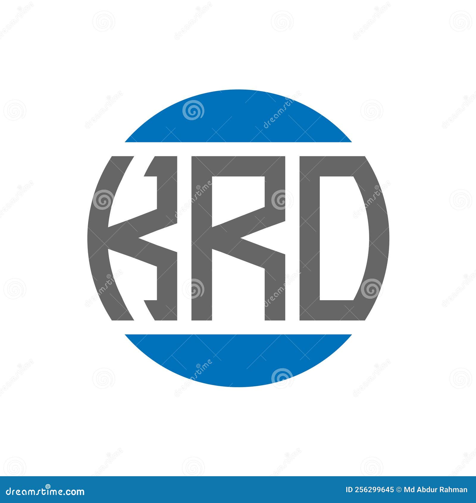 KRO Letter Logo Design on White Background. KRO Creative Initials ...
