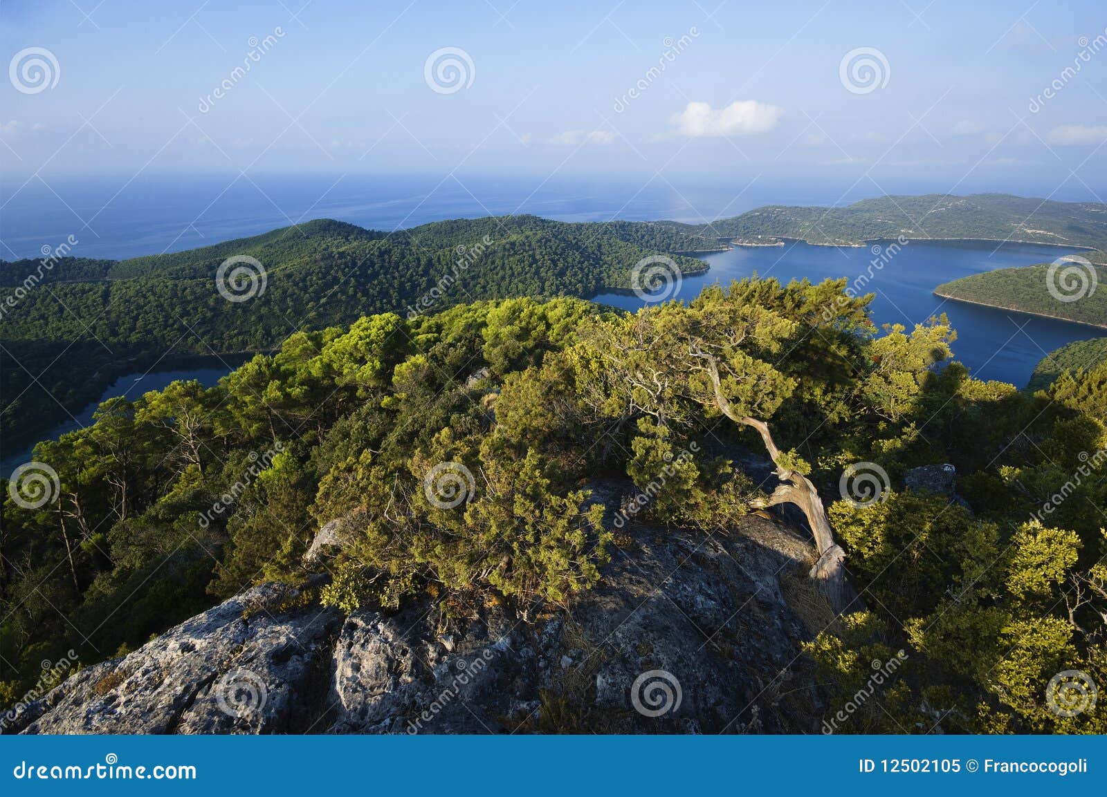 Kroatien-- Mljet Insel stockbild. Bild von europa, nave - 12502105