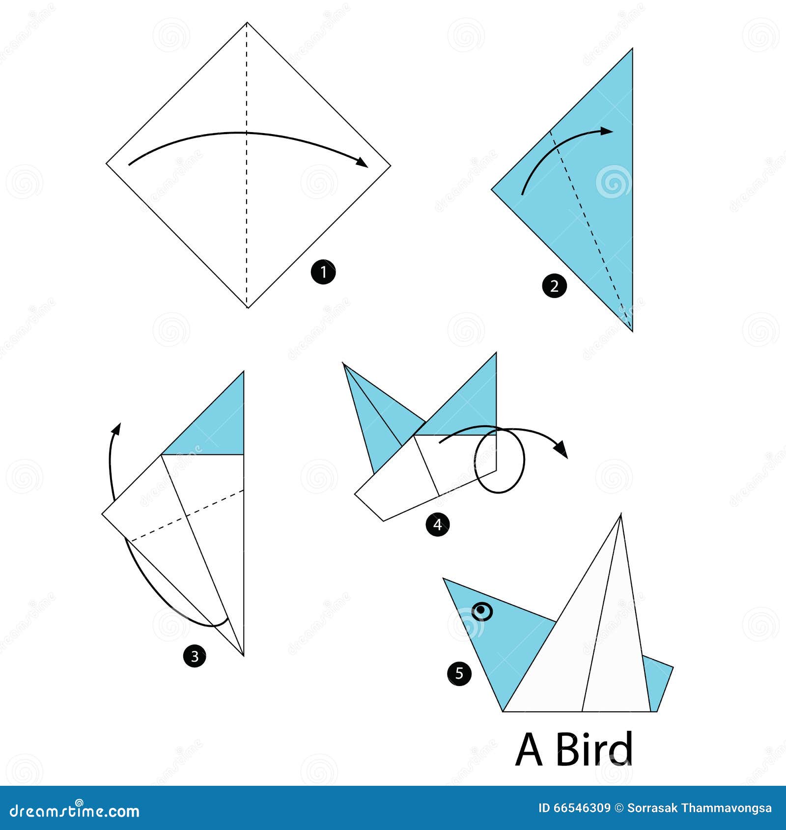 Krok Po Kroku Instrukcje Dlaczego Robić Origami Ptaka Ilustracja Wektor ... Krok Po Kroku Instrukcje Dlaczego Robić Origami Ptaka Ilustracja Wektor ...