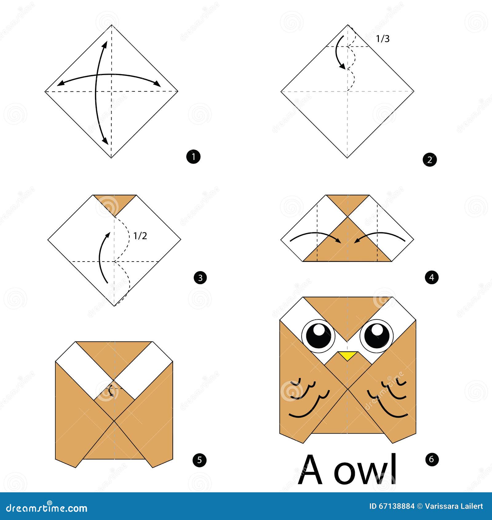 Krok Po Kroku Instrukcje Dlaczego Robić Origami Sowy Ilustracja Wektor ... Krok Po Kroku Instrukcje Dlaczego Robić Origami Sowy Ilustracja Wektor ...