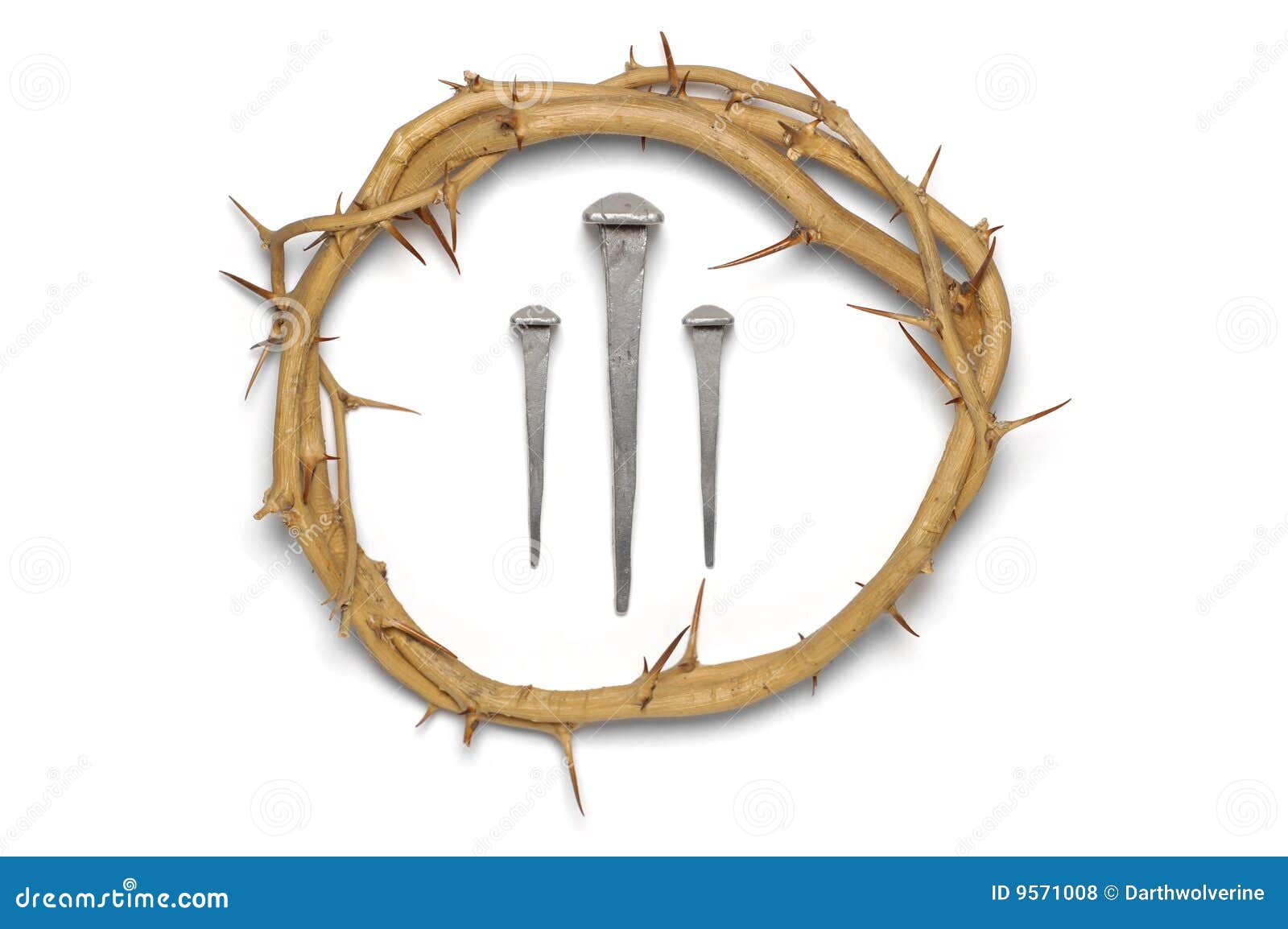 Krona 3 spikar taggar arkivfoto. Bild av barbara, cirkel - 9571008