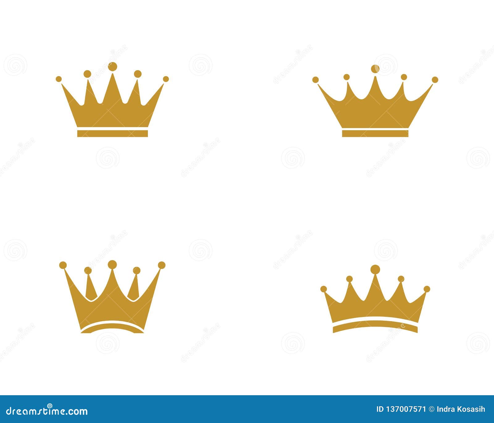 Krona Logo Template vektor illustrationer. Illustration av prydnad ...