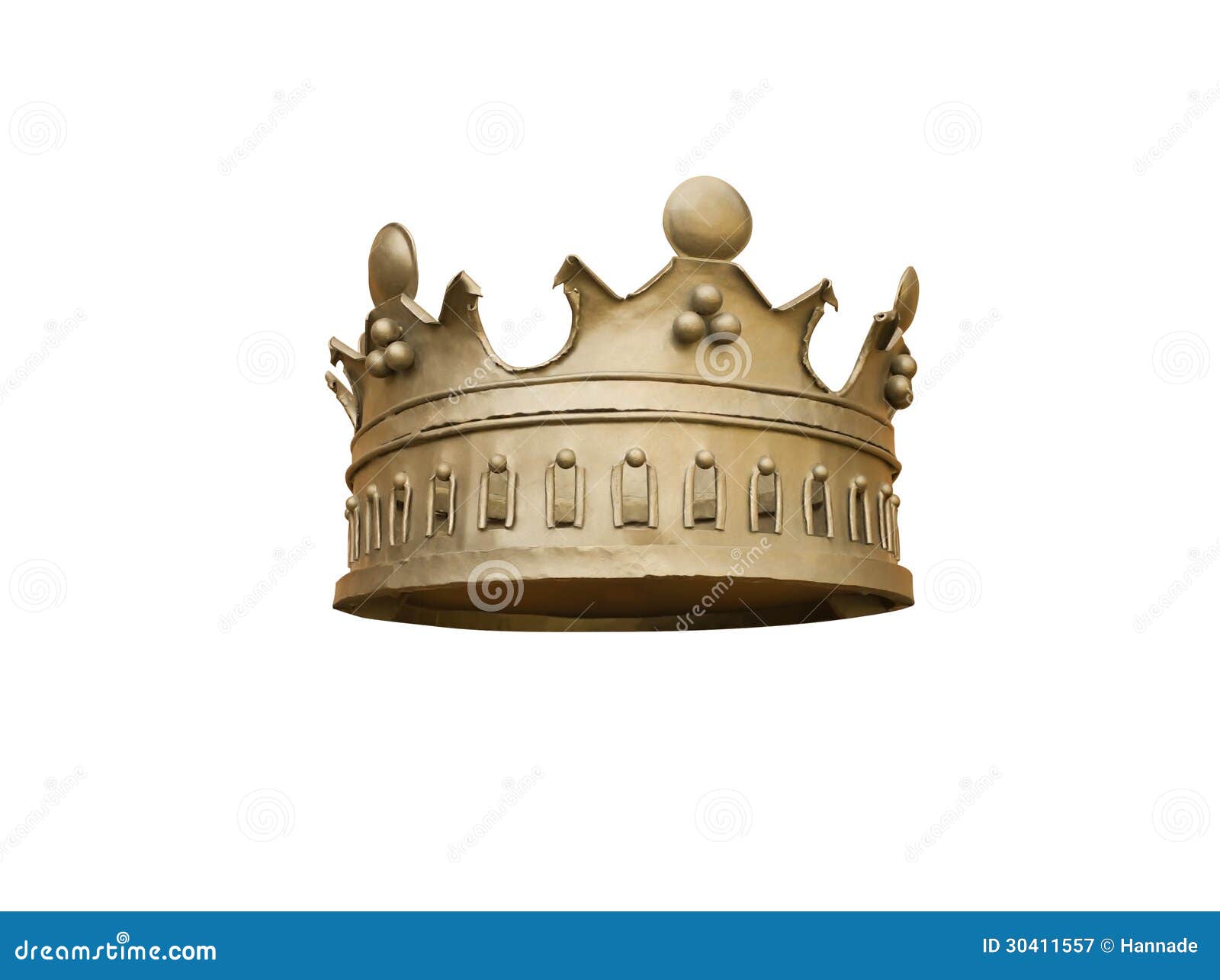 Krona på en vit bakgrund fotografering för bildbyråer. Bild av gungning ...