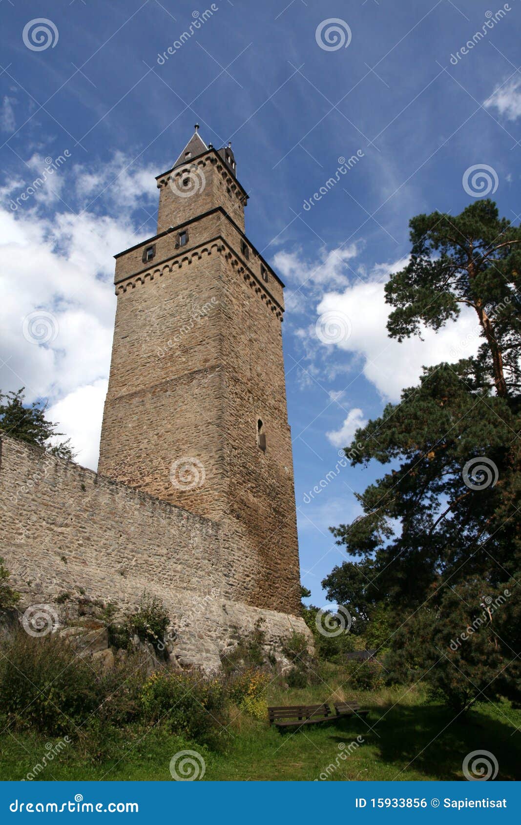 Kronberg castle tower stock photo. Image of built, frankfurt - 15933856