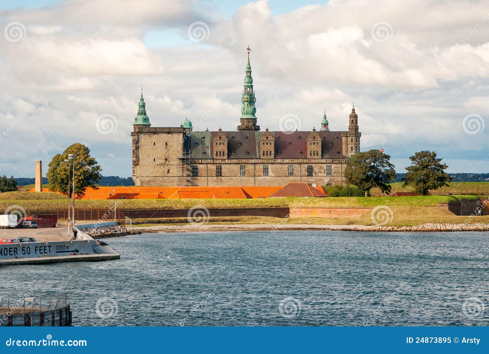 Kronborg castle. Denmark stock image. Image of green - 24873895