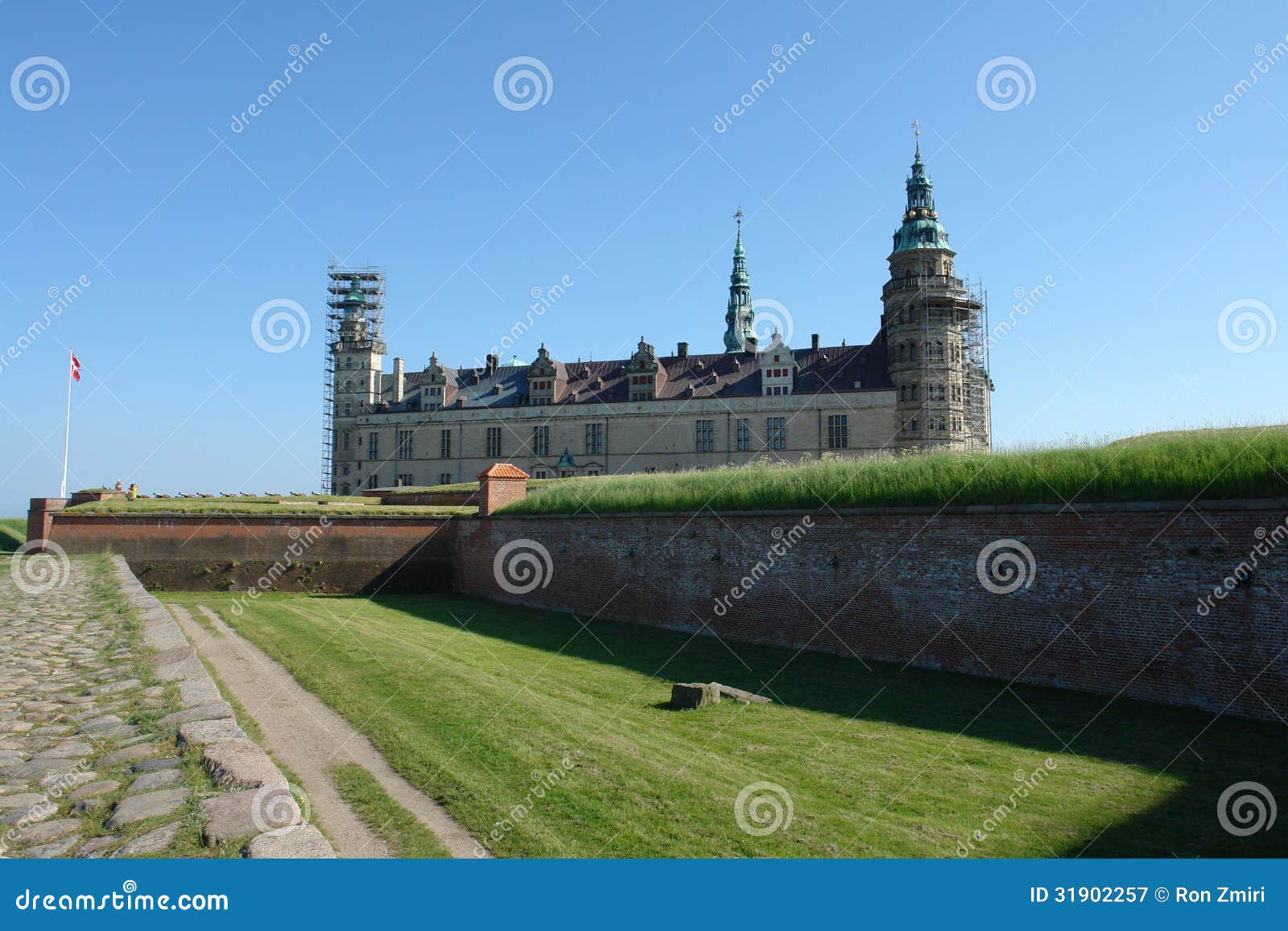 Kronborg Castle of Hamlet Elsinore Helsingor Denmark Stock Image ...