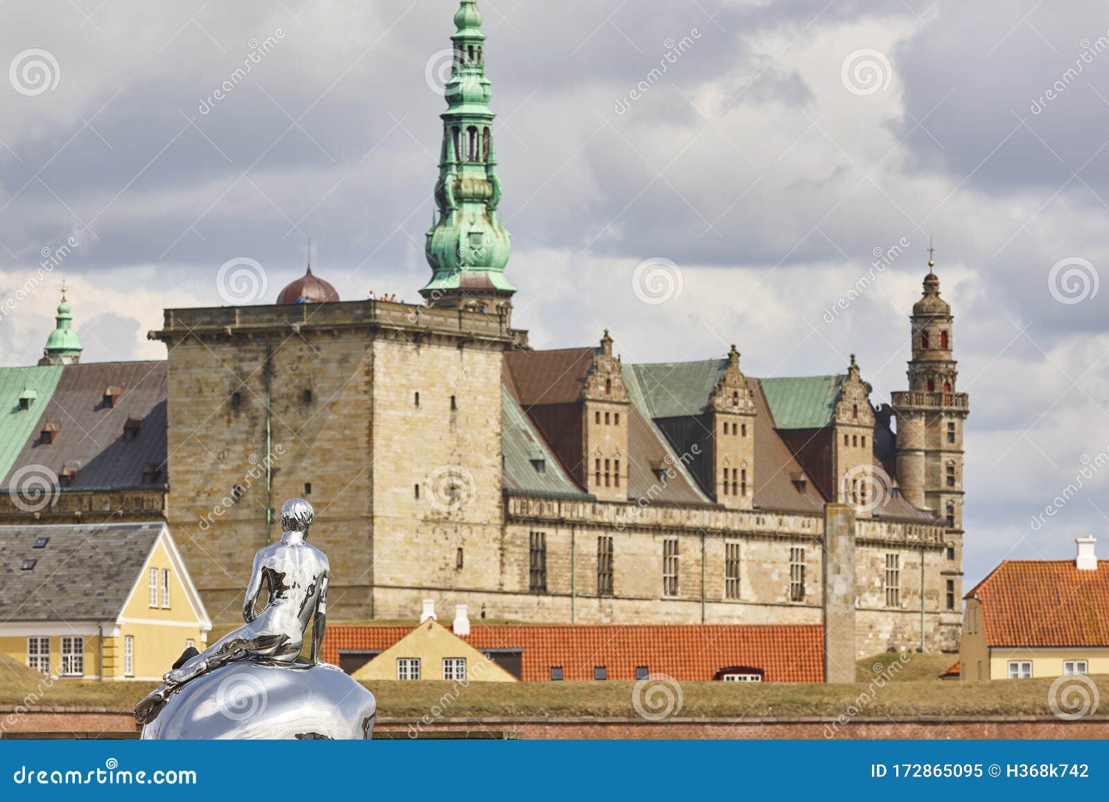 Kronborg Helsingor Castle Fortification Towers. Denmark Heritage ...