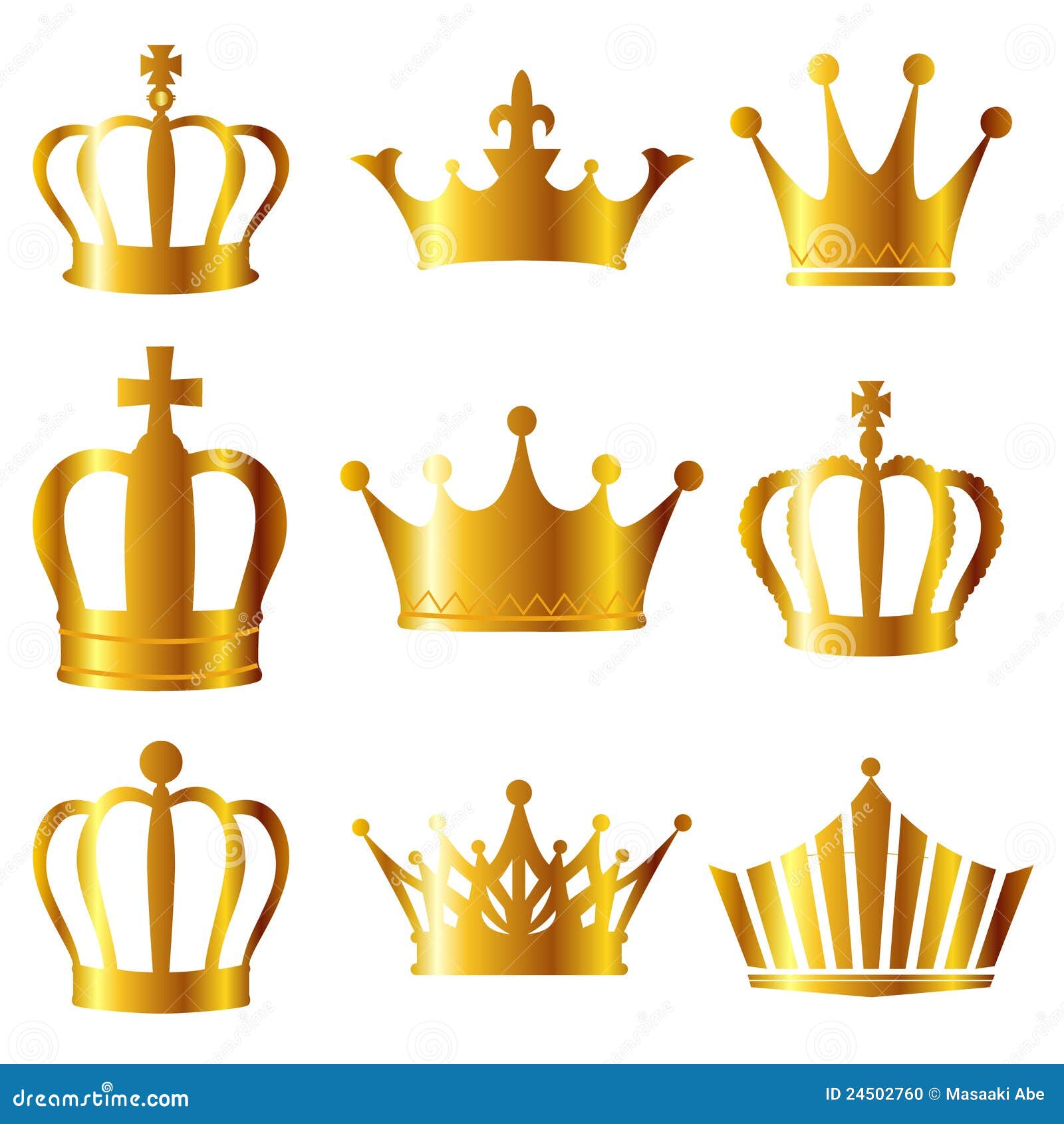 Krone vektor abbildung. Illustration von gold, hintergrund - 24502760