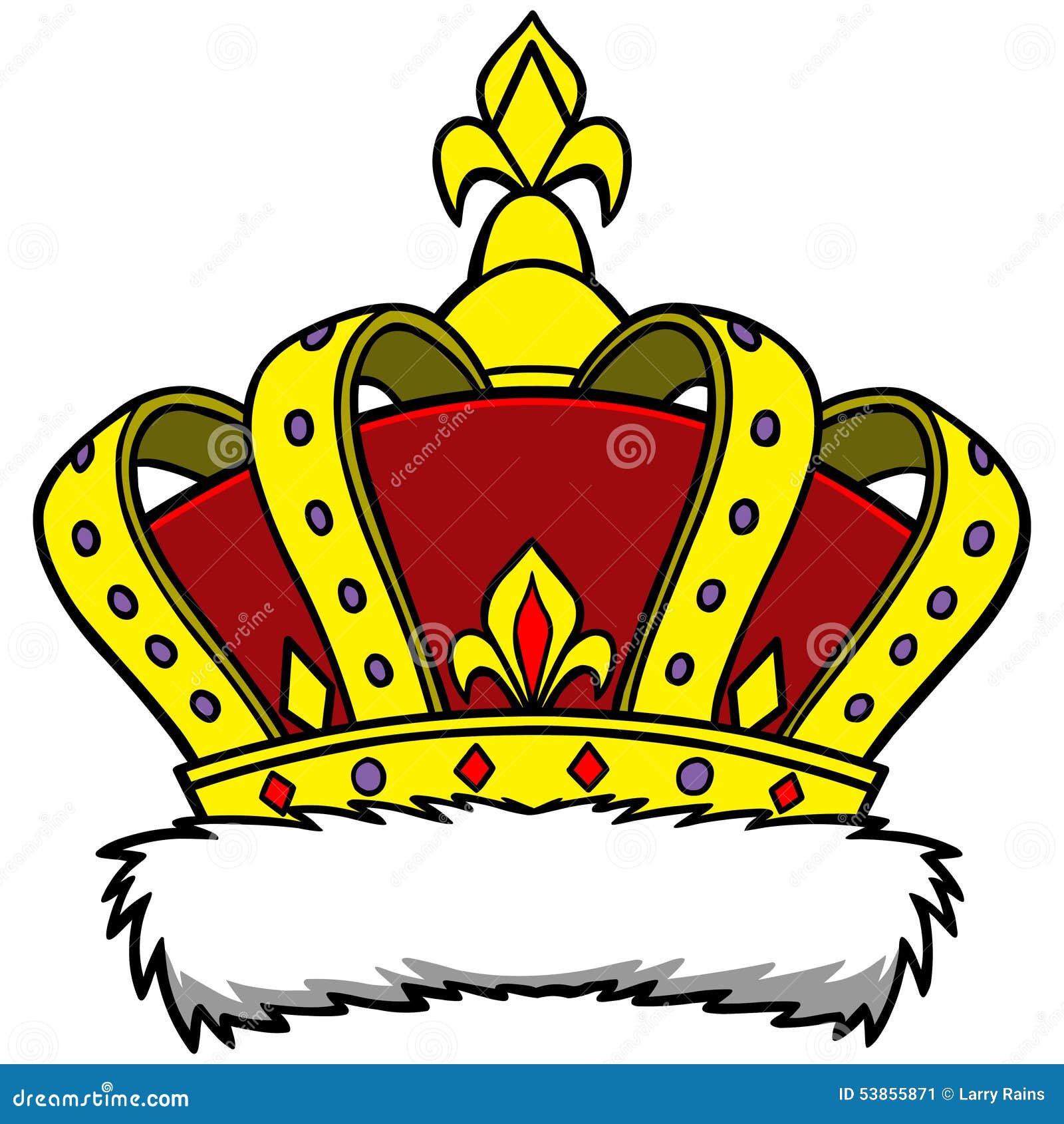 Krone vektor abbildung. Illustration von symbol, adel - 53855871