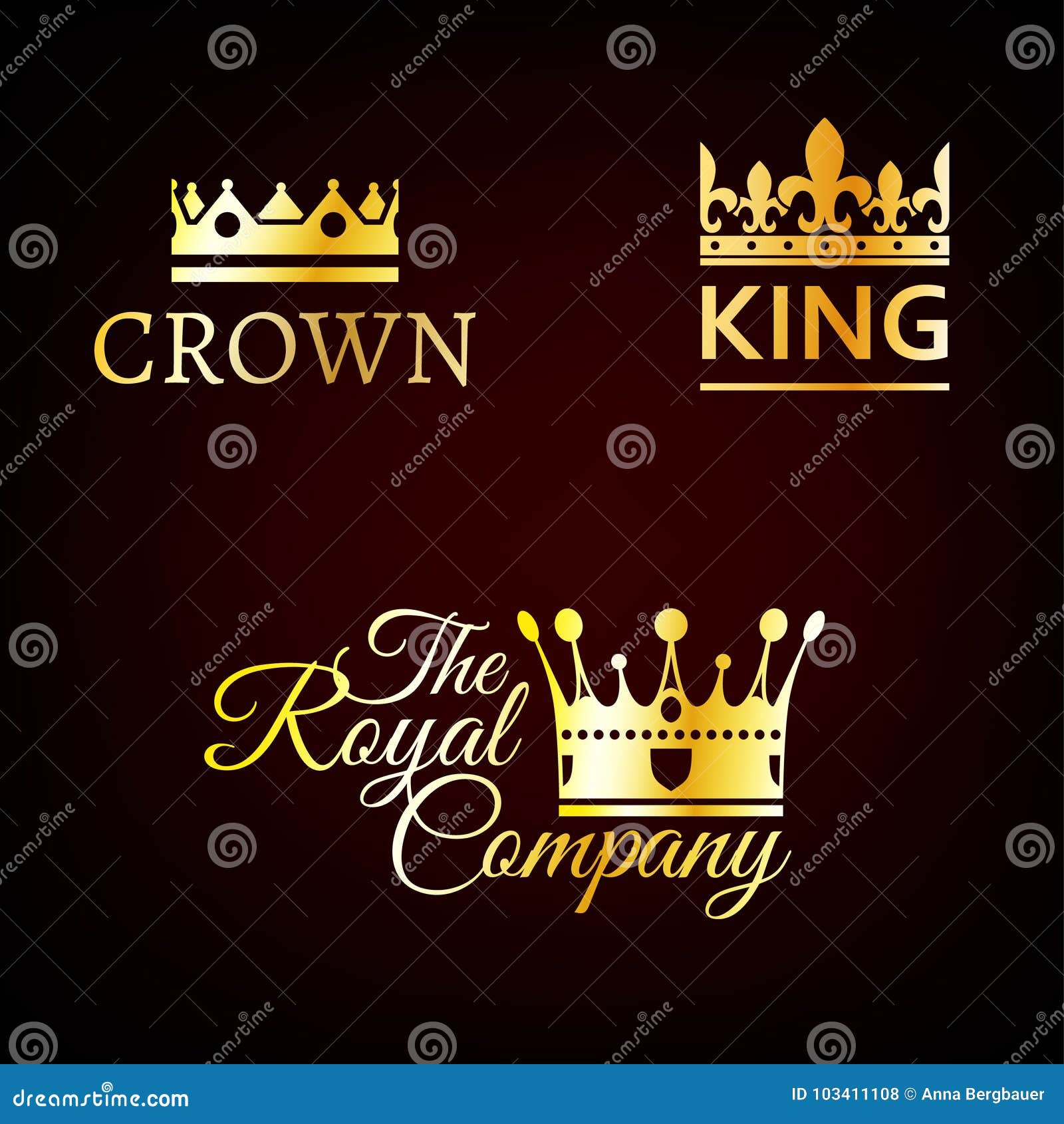 Krone Logo Template vektor abbildung. Illustration von mittelalterlich ...