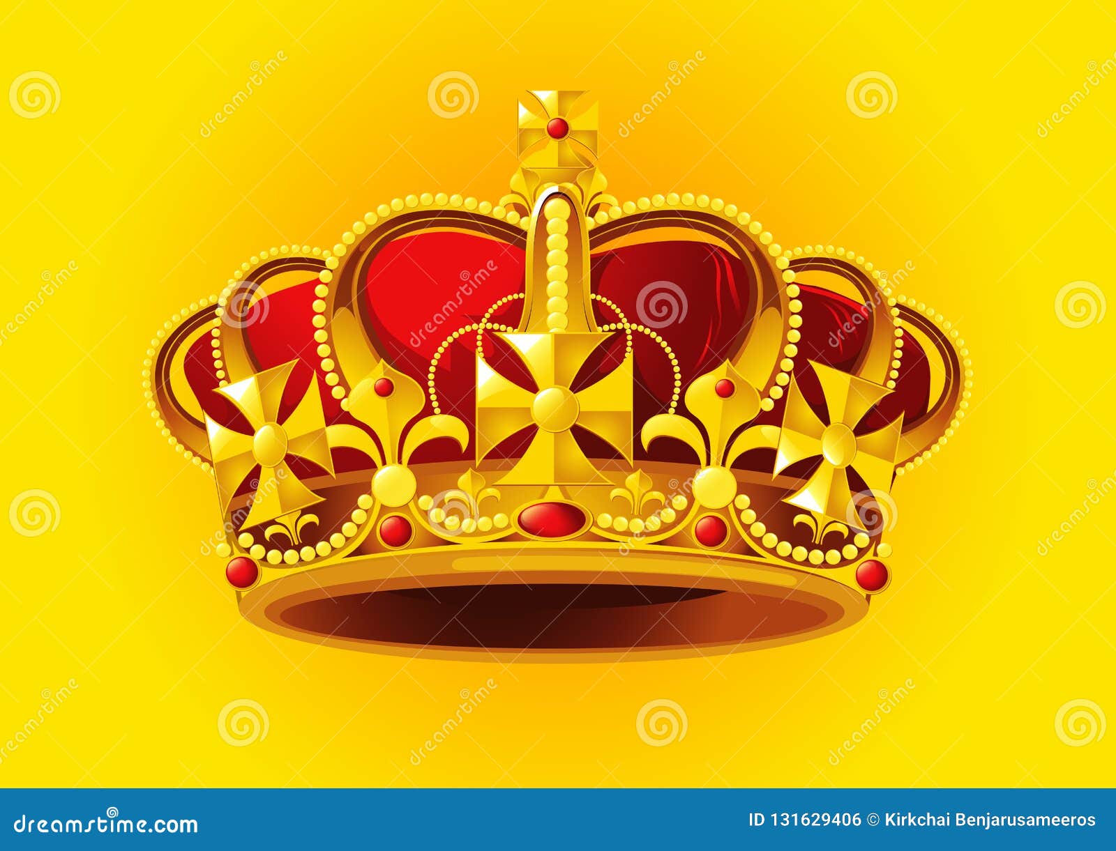 Kroon vector illustratie. Illustration of helder, mensen - 131629406