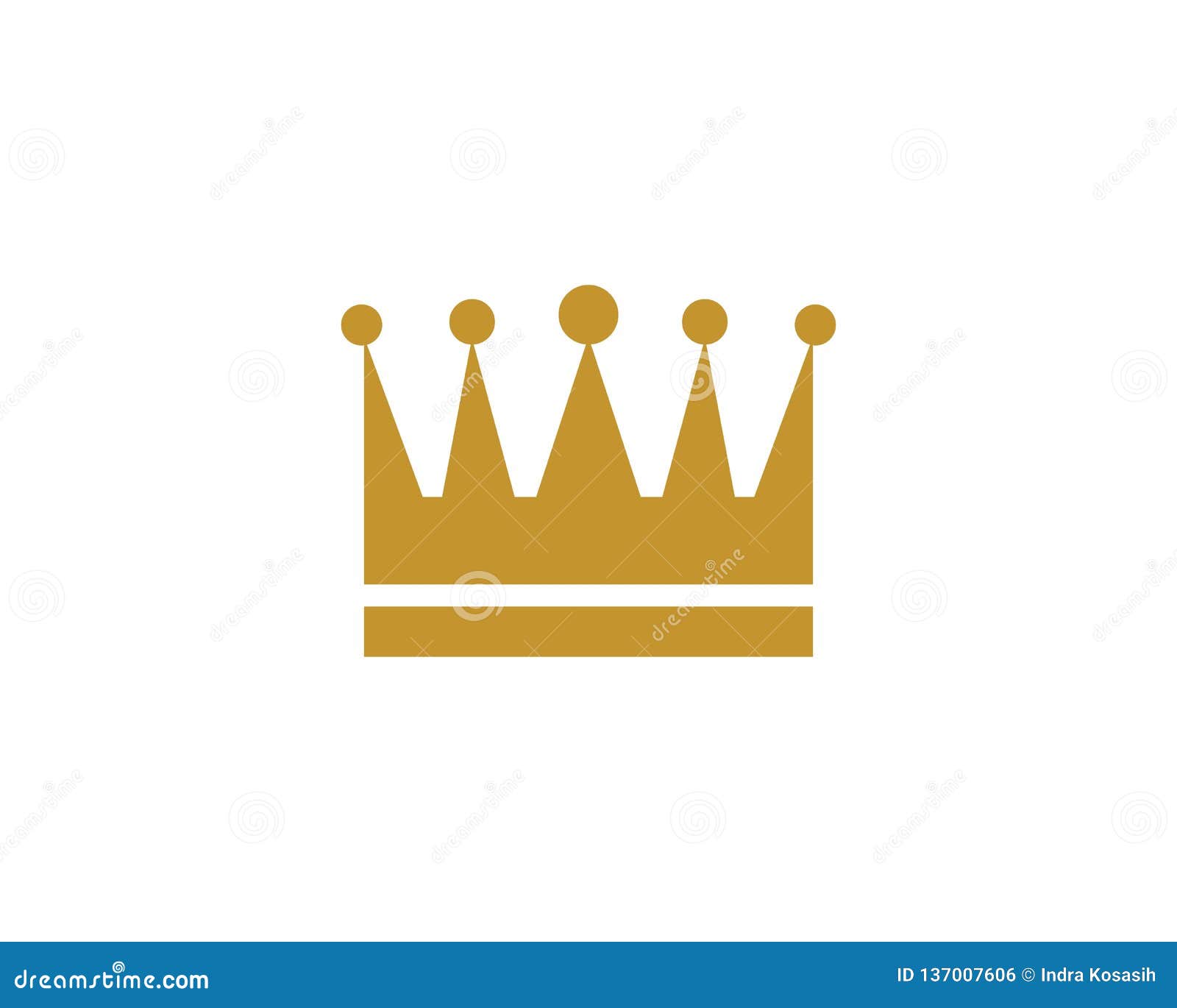Kroon Logo Template vector illustratie. Illustration of koningin ...
