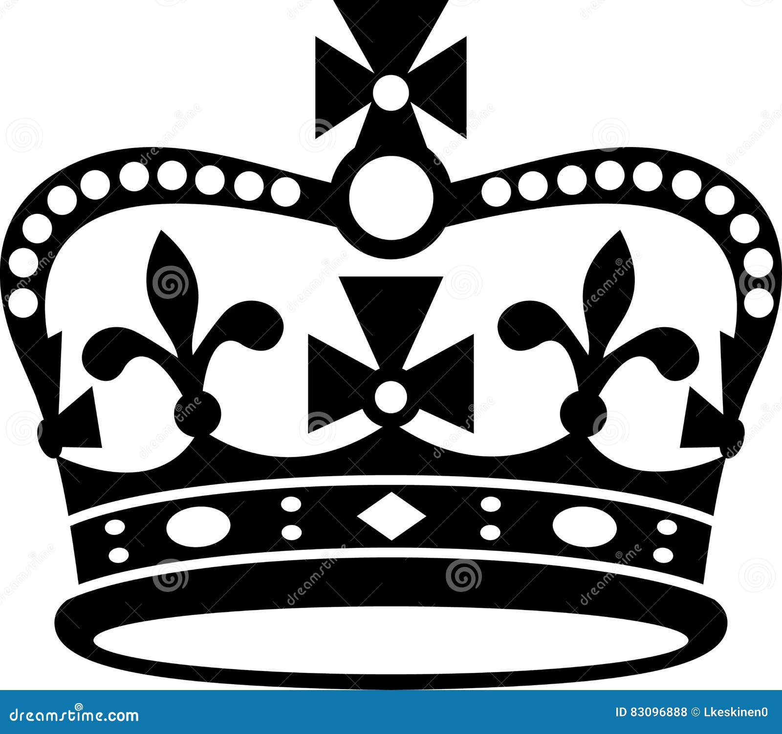 Kroon Van Het Pictogram Van Groot-Brittannië Vector Illustratie ...