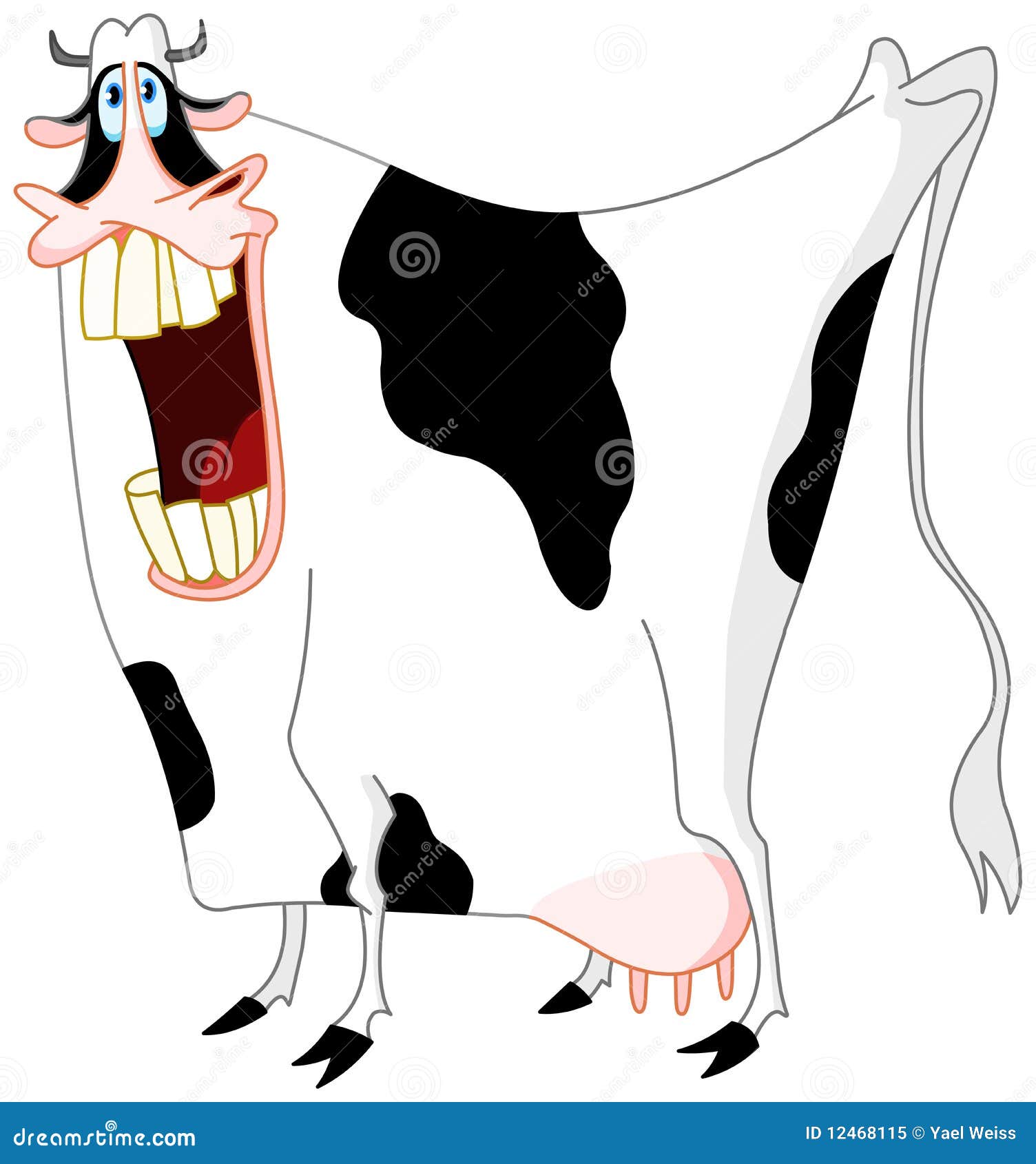 Krowa śmieszna Zdjęcie Royalty Free - Obraz: 12468115