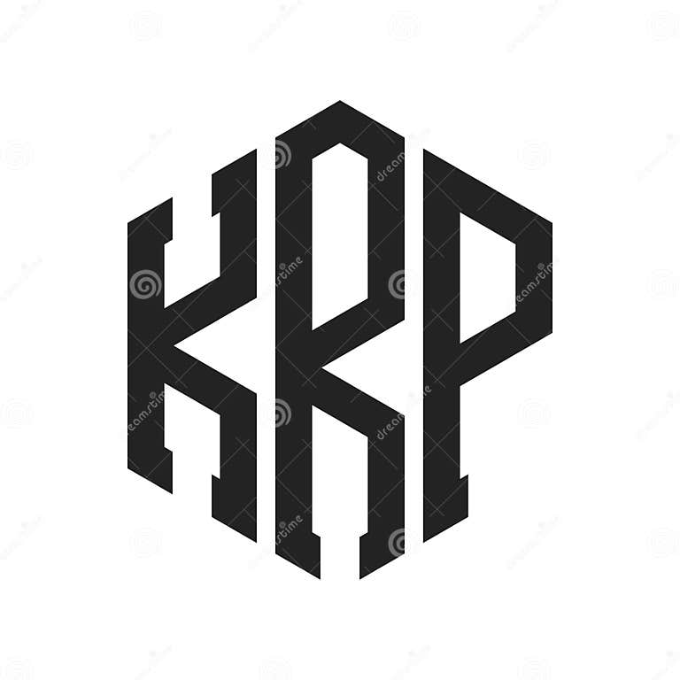 KRP Logo Design. Initial Letter KRP Monogram Logo Using Hexagon Shape Stock Vector ...