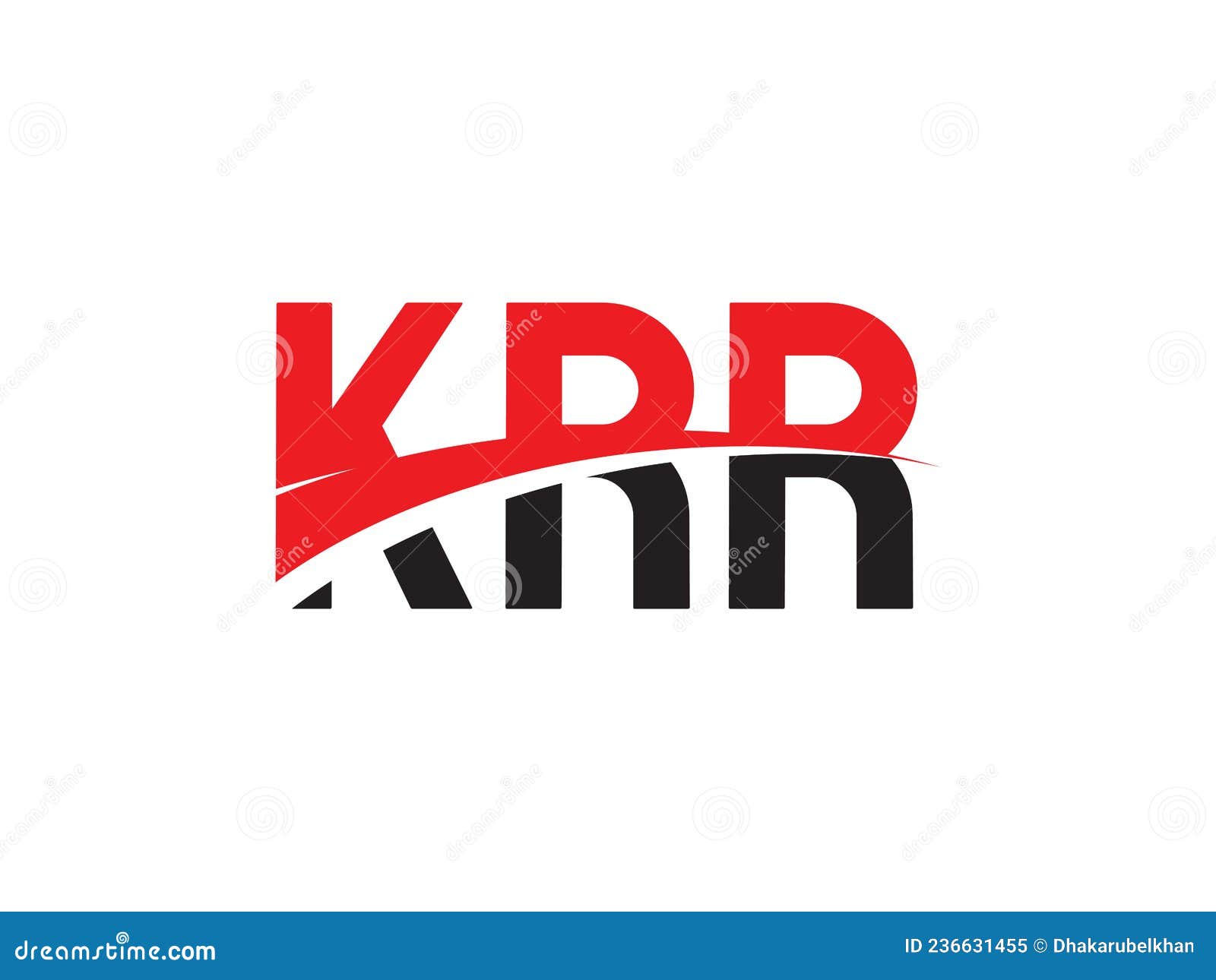 KRR Letter Initial Logo Design Vector Illustration Stock Vector ...