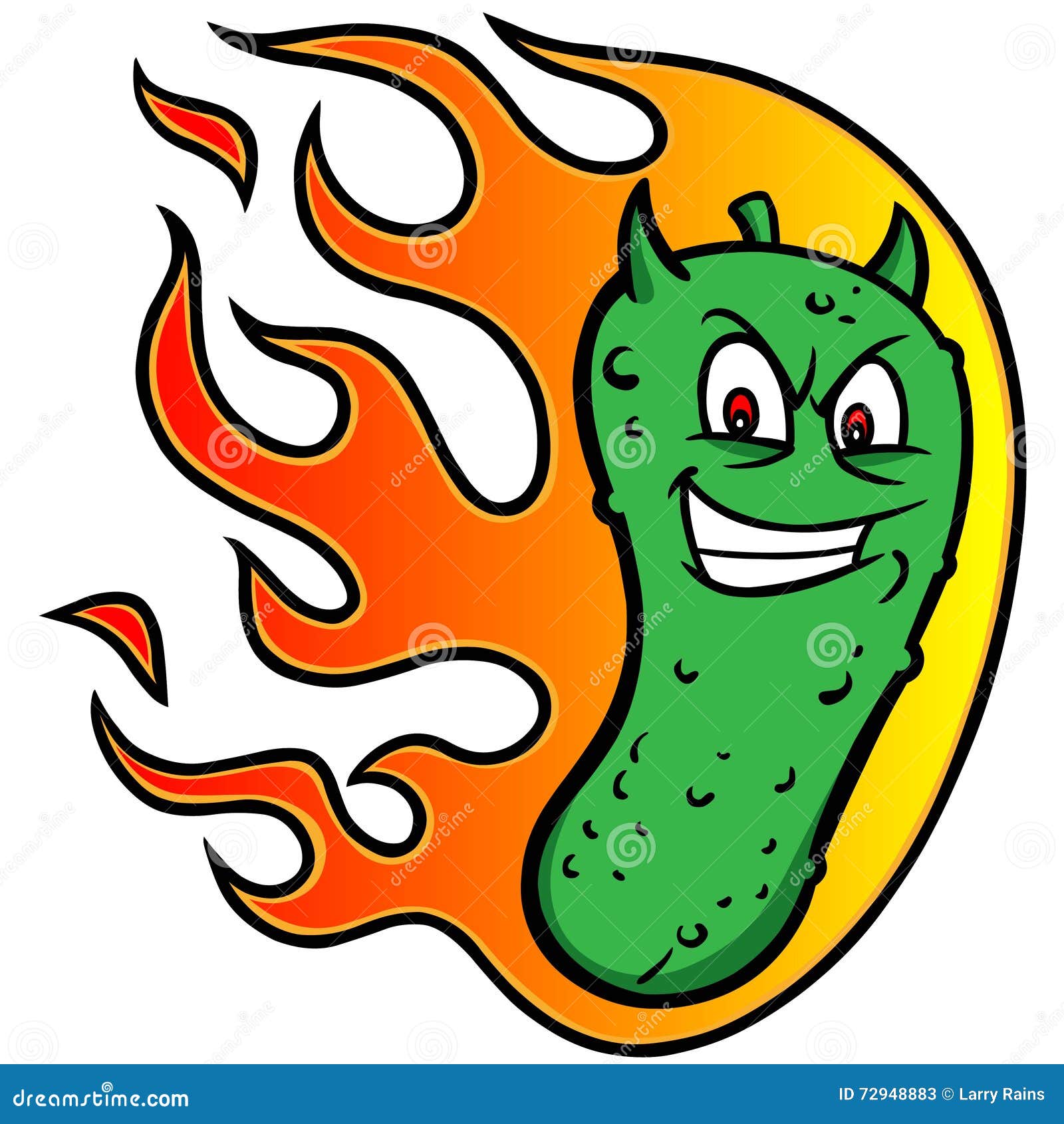 Kruidige Groenten in Het Zuur Vector Illustratie - Illustration of vlam ...