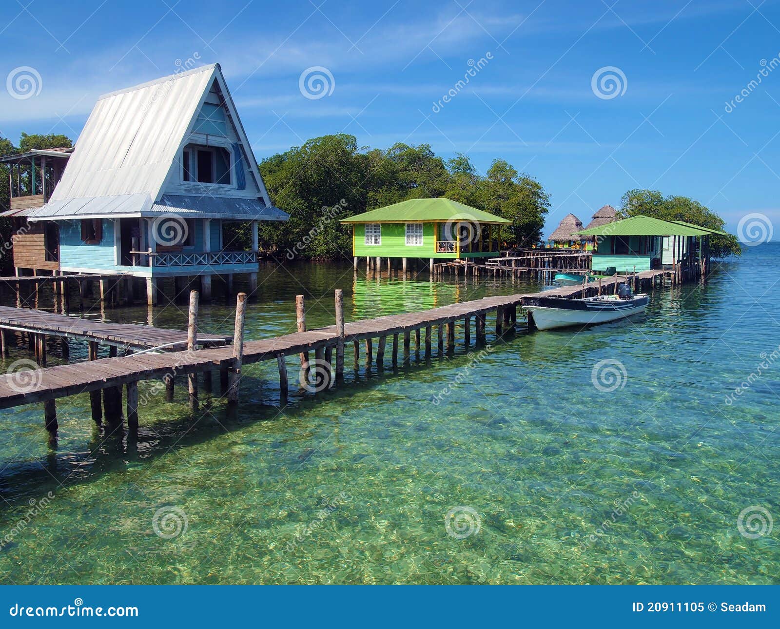 Kruip cay toevlucht stock afbeelding. Image of water - 20911105