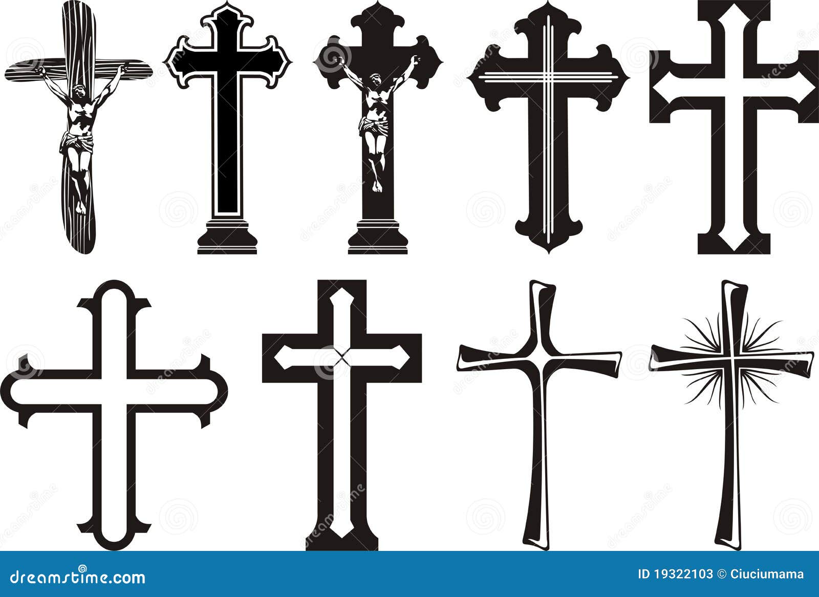 Kruis - Het Kruis Van Christus `s Vector Illustratie - Illustration of ...