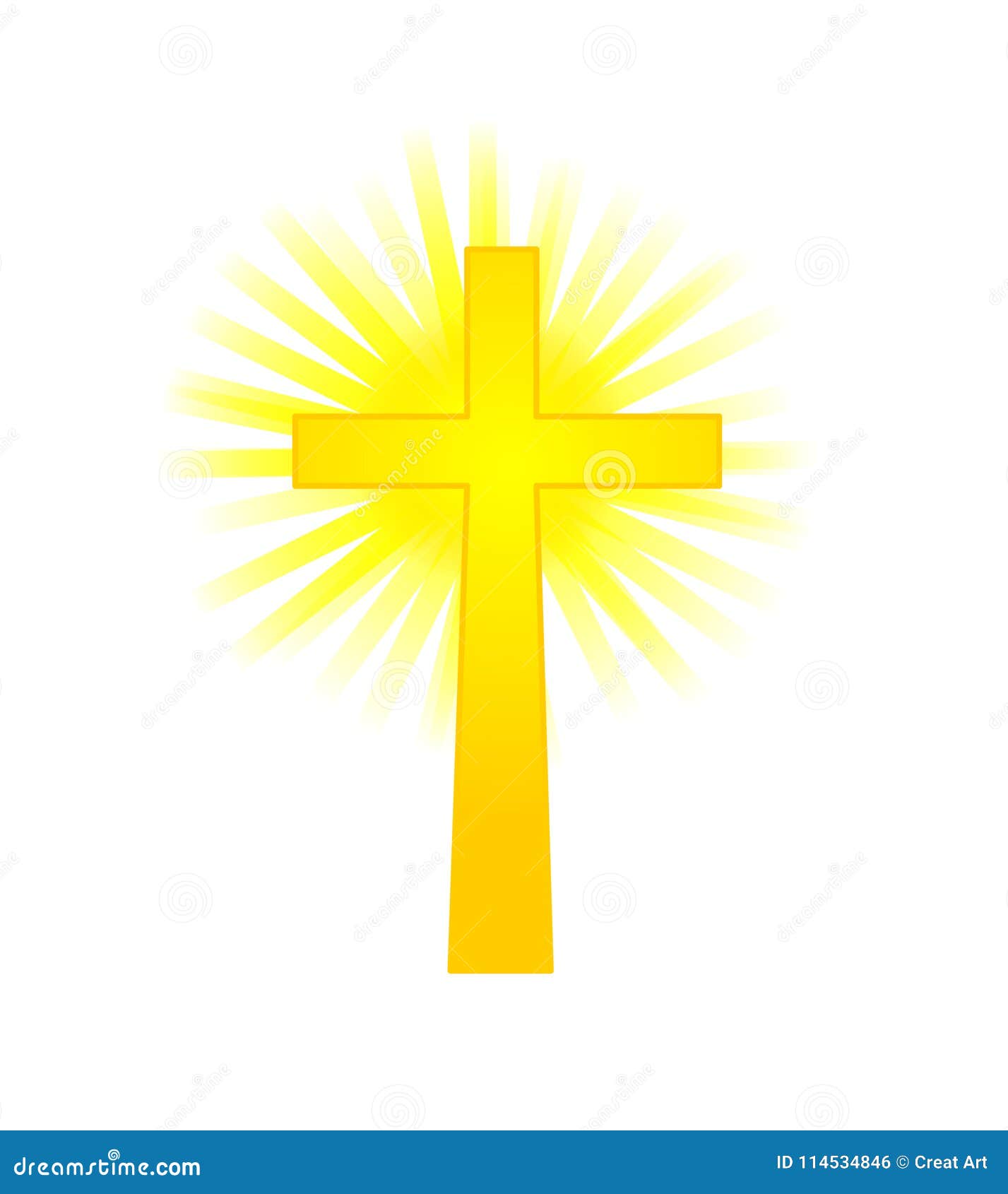 Kruis Symbool Van Kerkkruis Vector Illustratie - Illustration of kruis ...