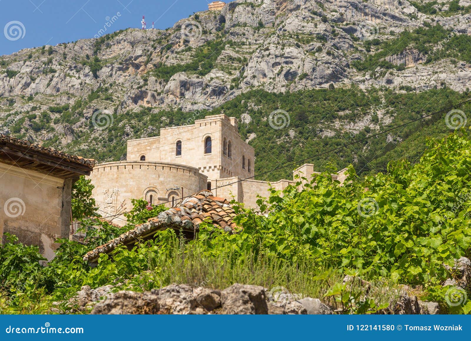 Kruja Skanderbeg. Castle Complex in Kruja, Albania Editorial Image ...