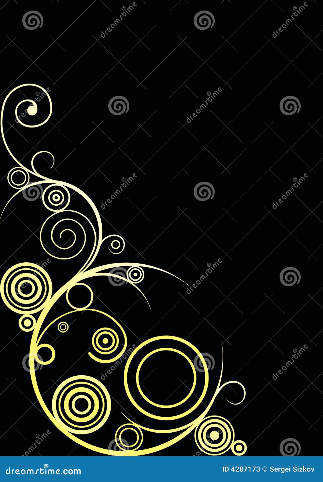 Krul vector illustratie. Illustration of markttent, decoratie - 4287173