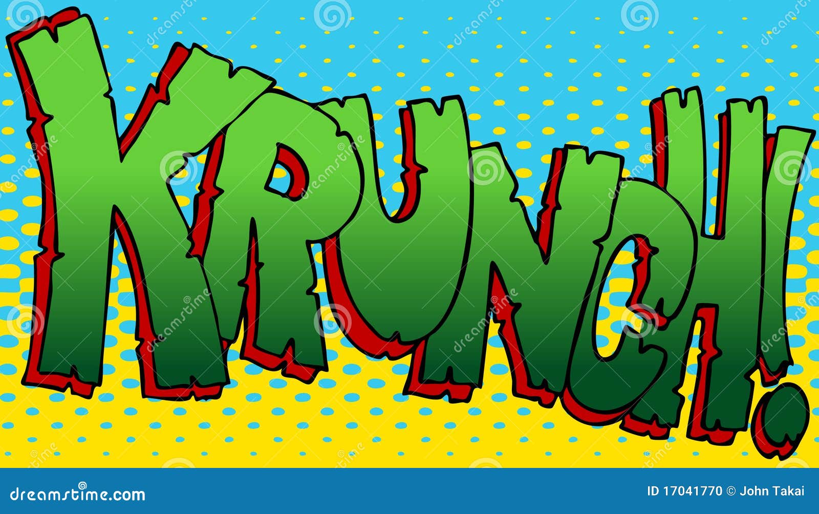 Krunch Sound Effect stock vector. Illustration of smash - 17041770