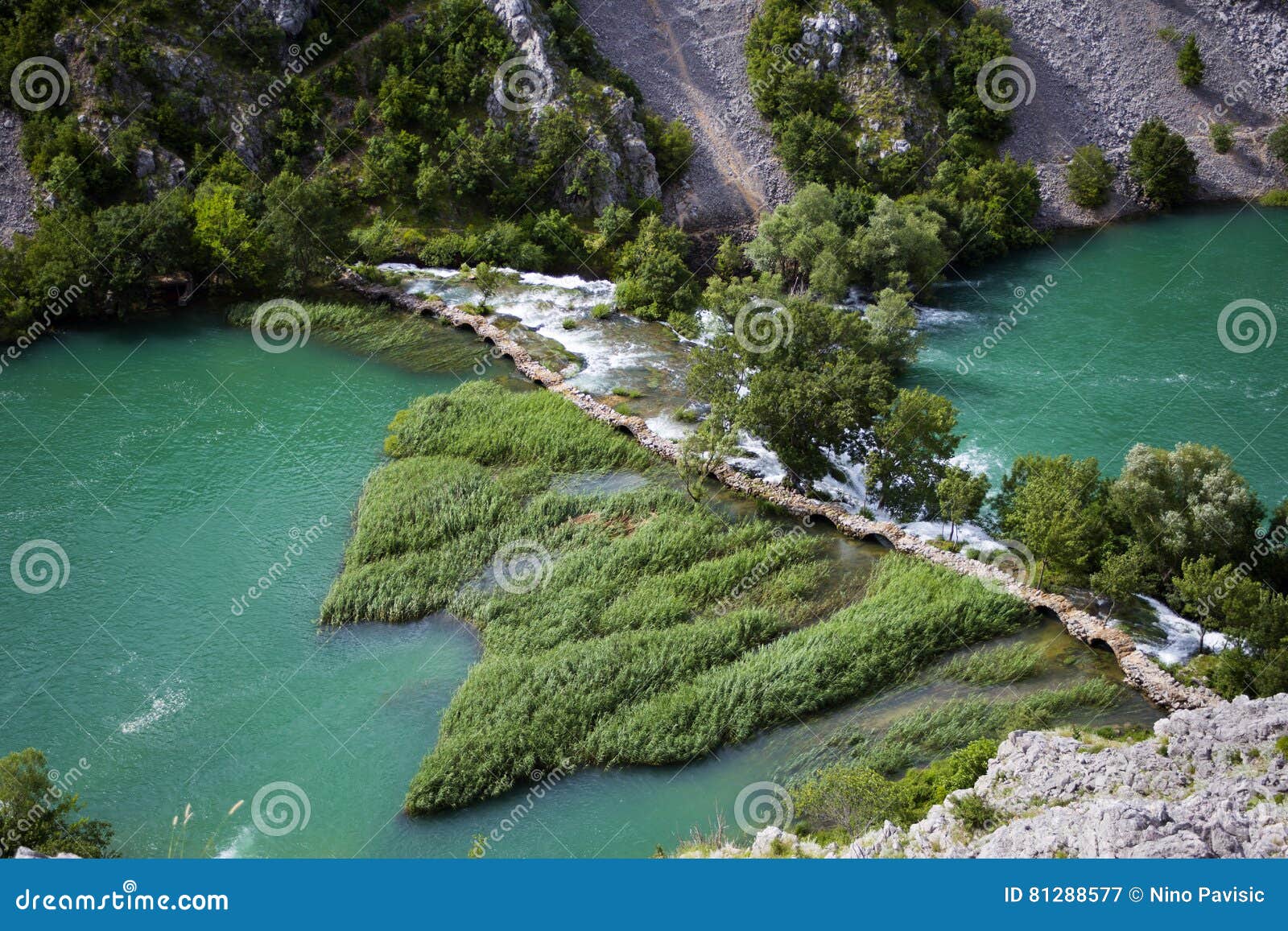 Krupa river stock image. Image of waterfall, hike, attraction - 81288577