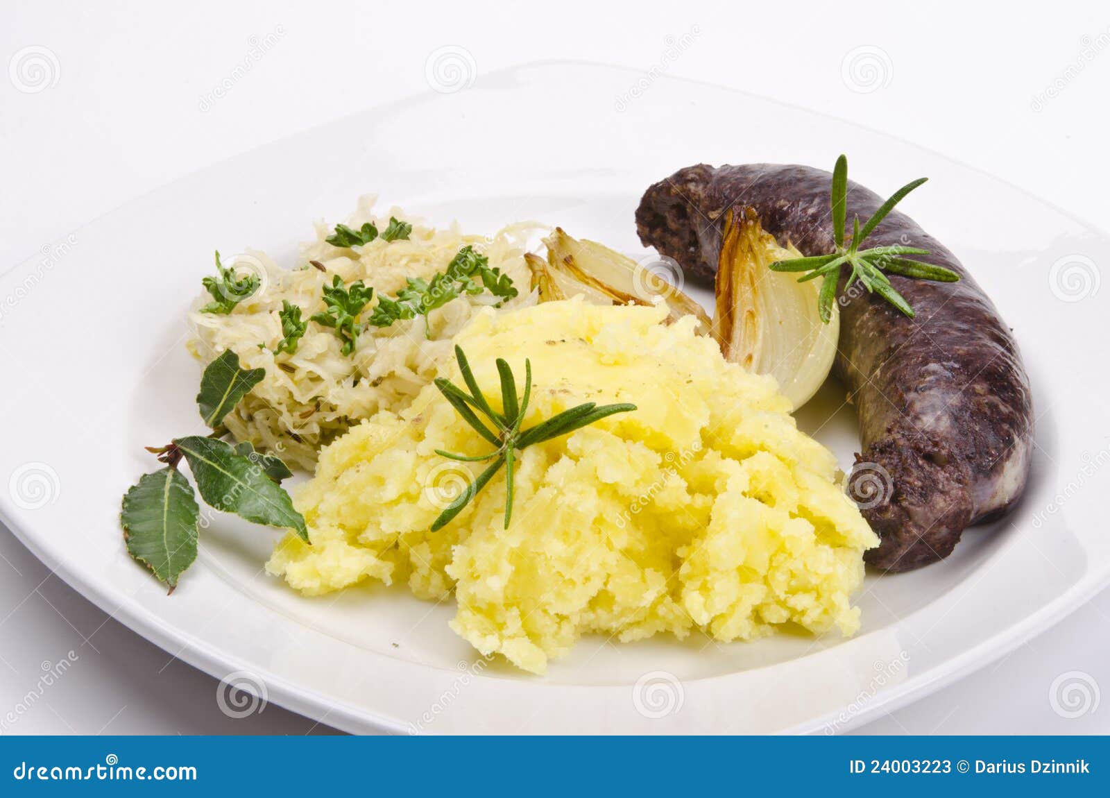 Krupniok Traditional Blood Sausage Stock Image - Image of kitchen ...