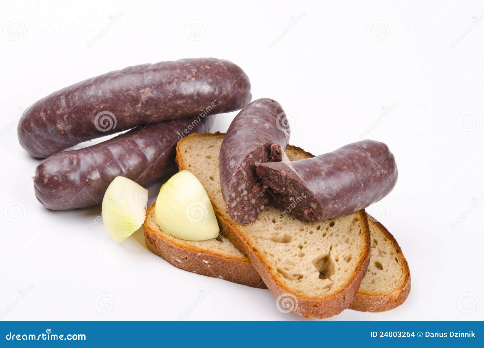 Krupniok Traditional Blood Sausage Stock Photo - Image of blood, fresh ...