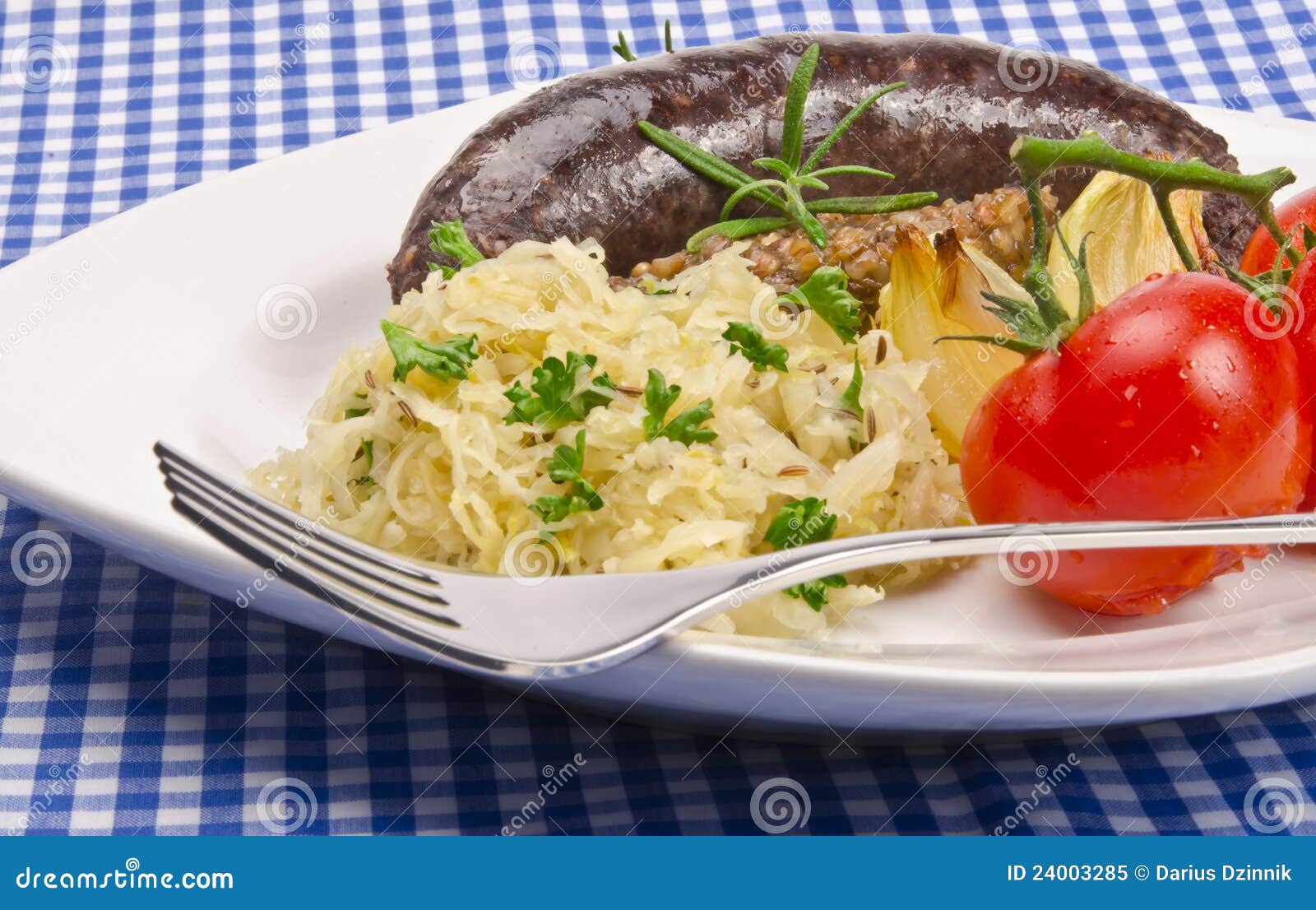 Krupniok Traditionelle Blutwurst Stockbild - Bild von diät, schwarzes ...