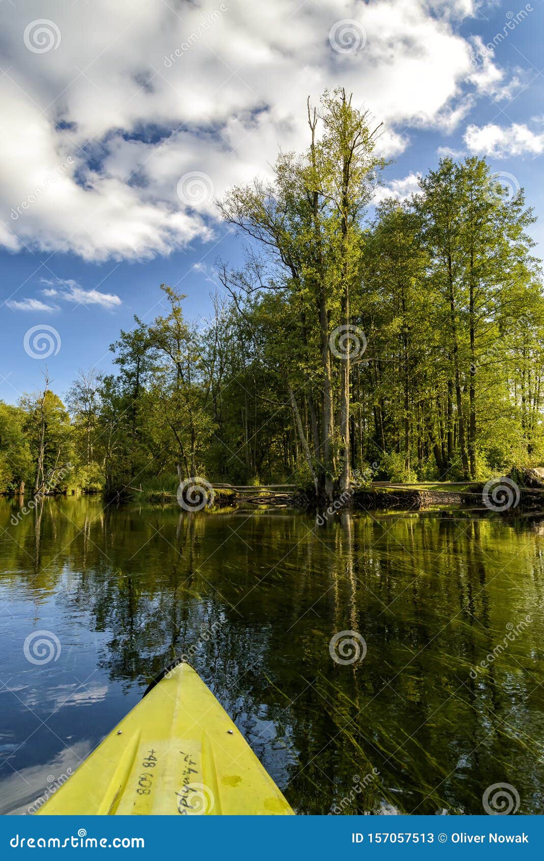 Krutynia in Masuria in Poland Stock Image - Image of boat, paddle ...
