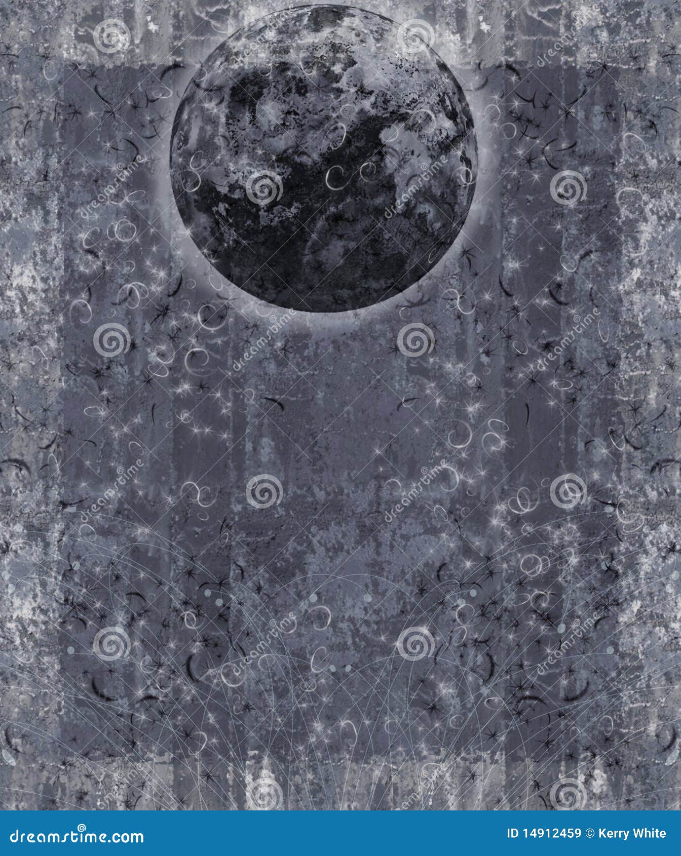 Fantasy Moon With Craters 2D Cartoon Object Vector Illustration ...