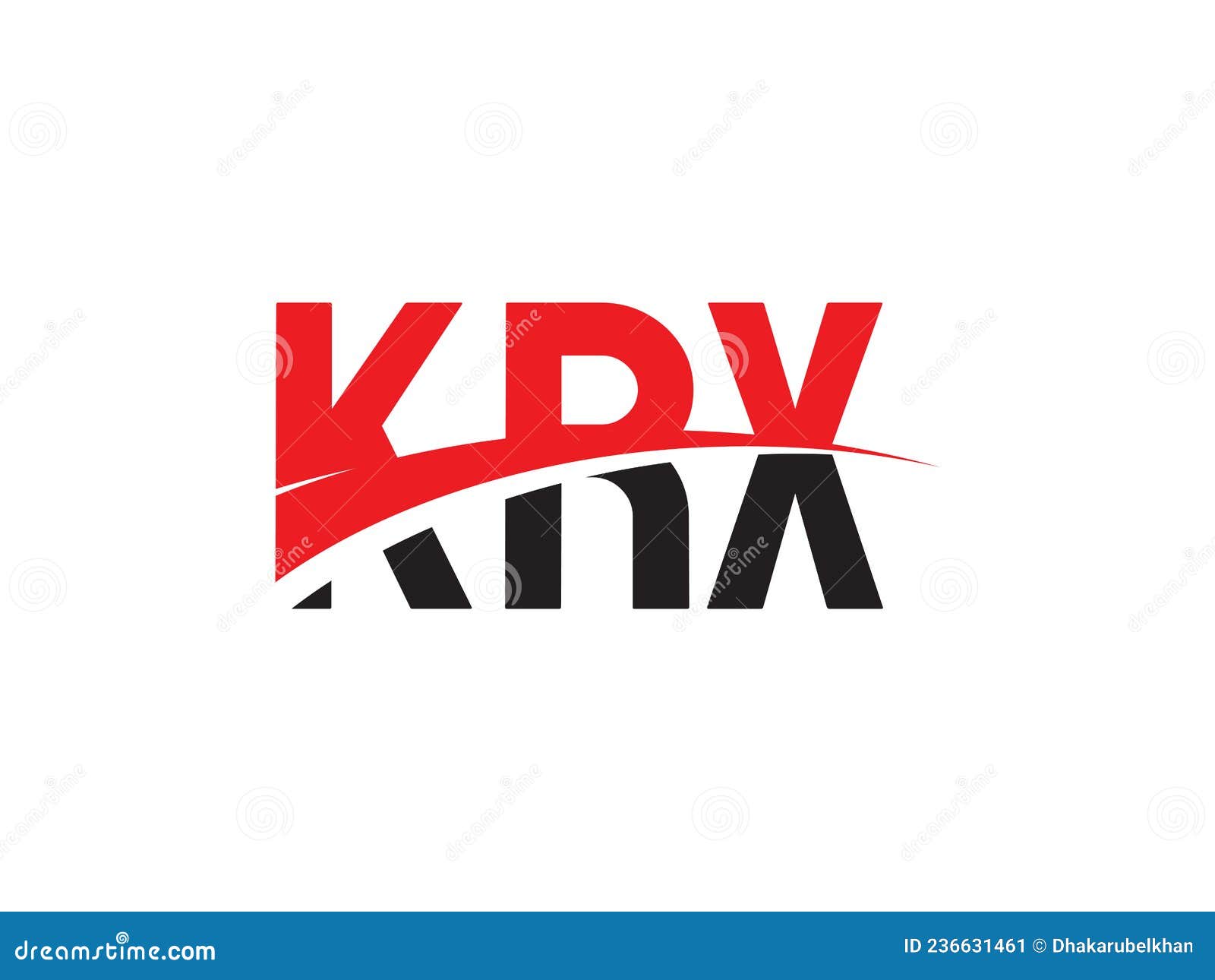 KRX Letter Initial Logo Design Vector Illustration Stock Vector ...