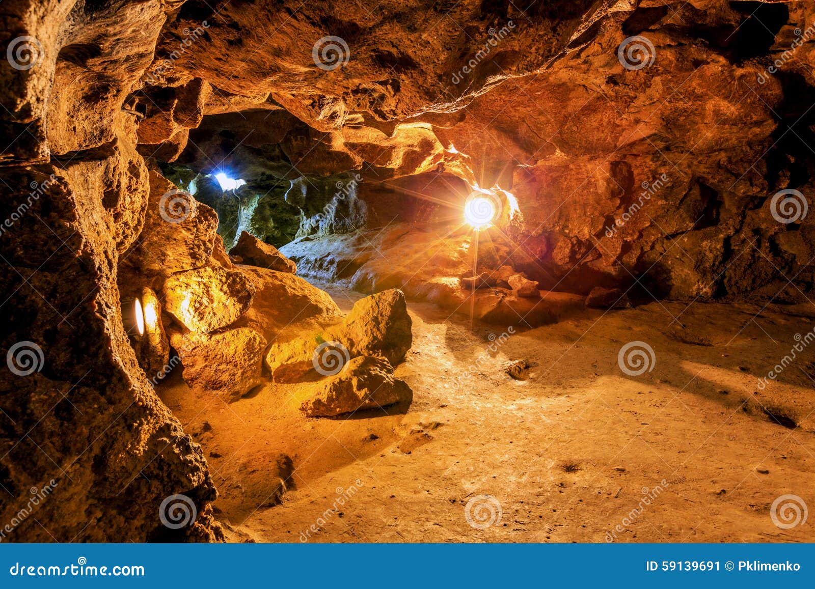 Krychtaleva Cave Indoor View Stock Image - Image of gypsum, group: 59139691