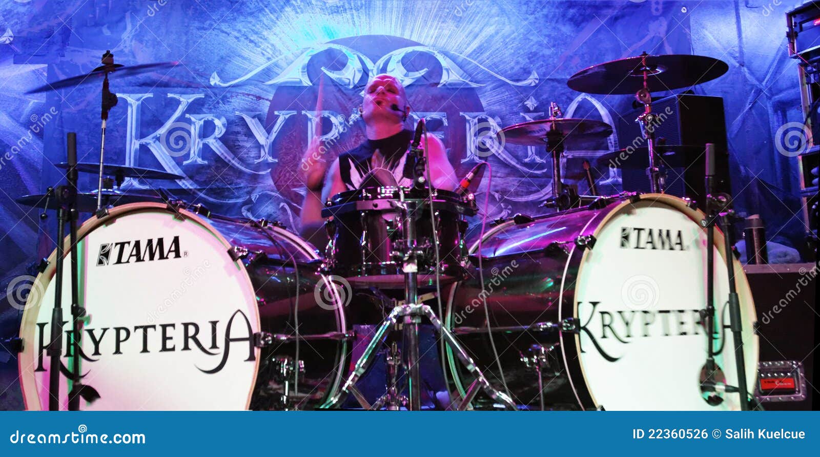 KRYPTERIA - Drummer editorial photo. Image of music, show - 22360526