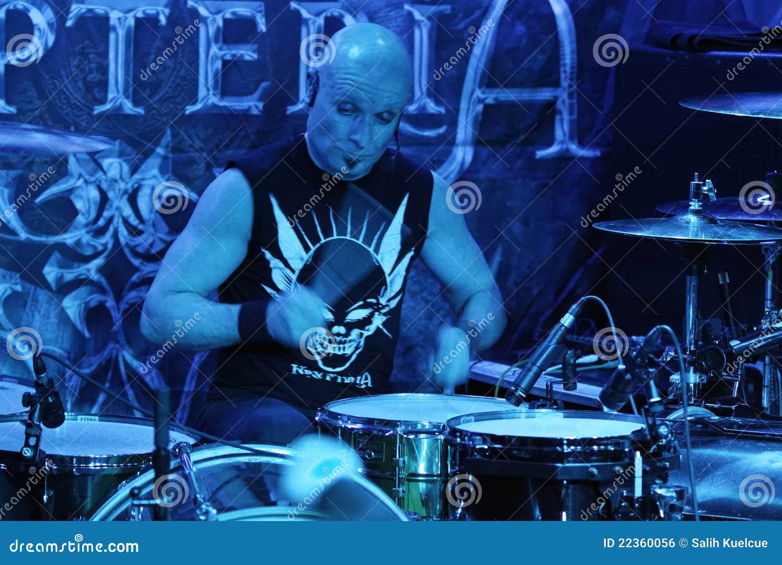 KRYPTERIA - Drummer S.C. Kuschnerus Editorial Photo - Image of drummer ...