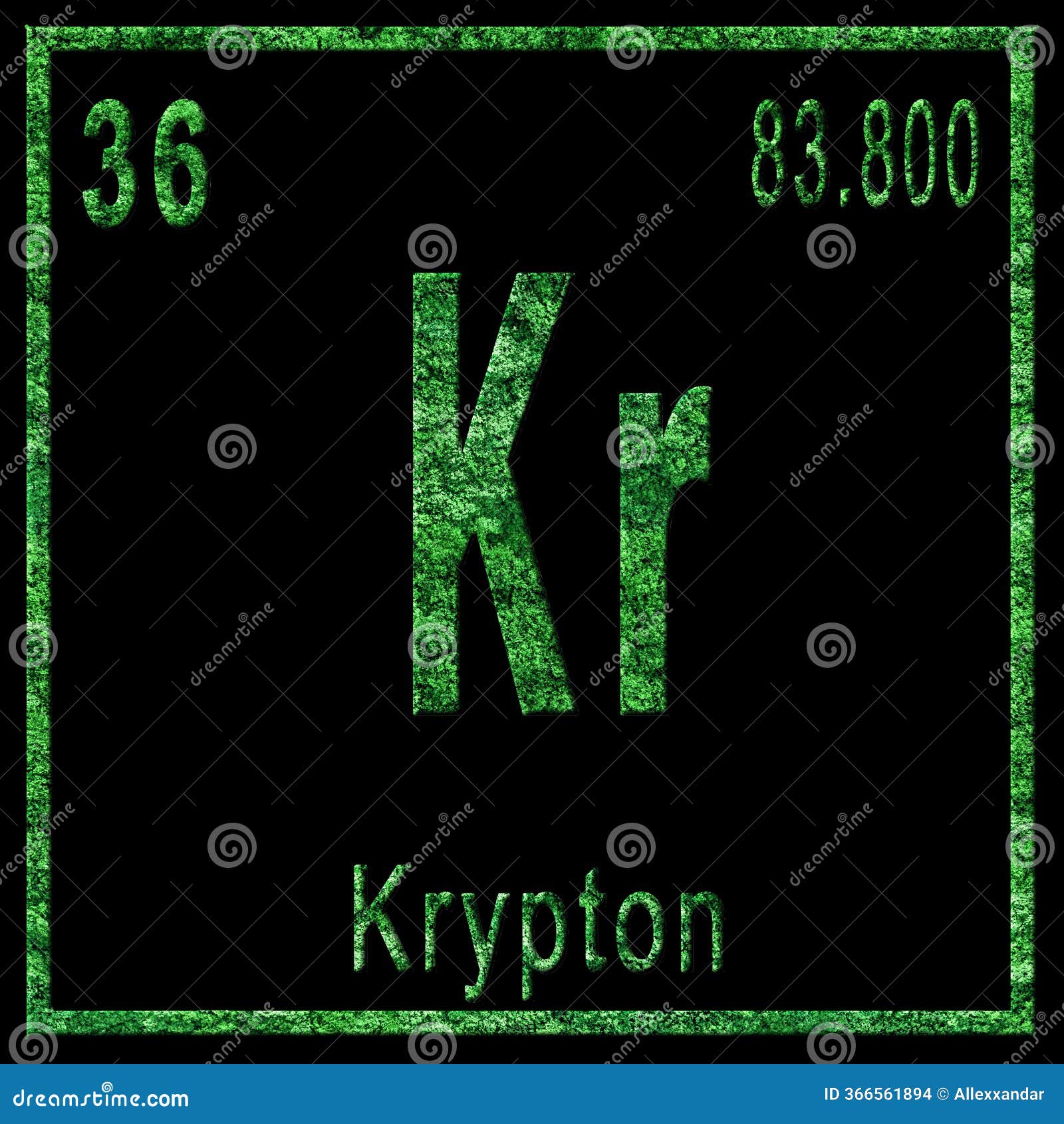 Krypton Chemical Element With First Ionization Energy, Atomic Mass And ...