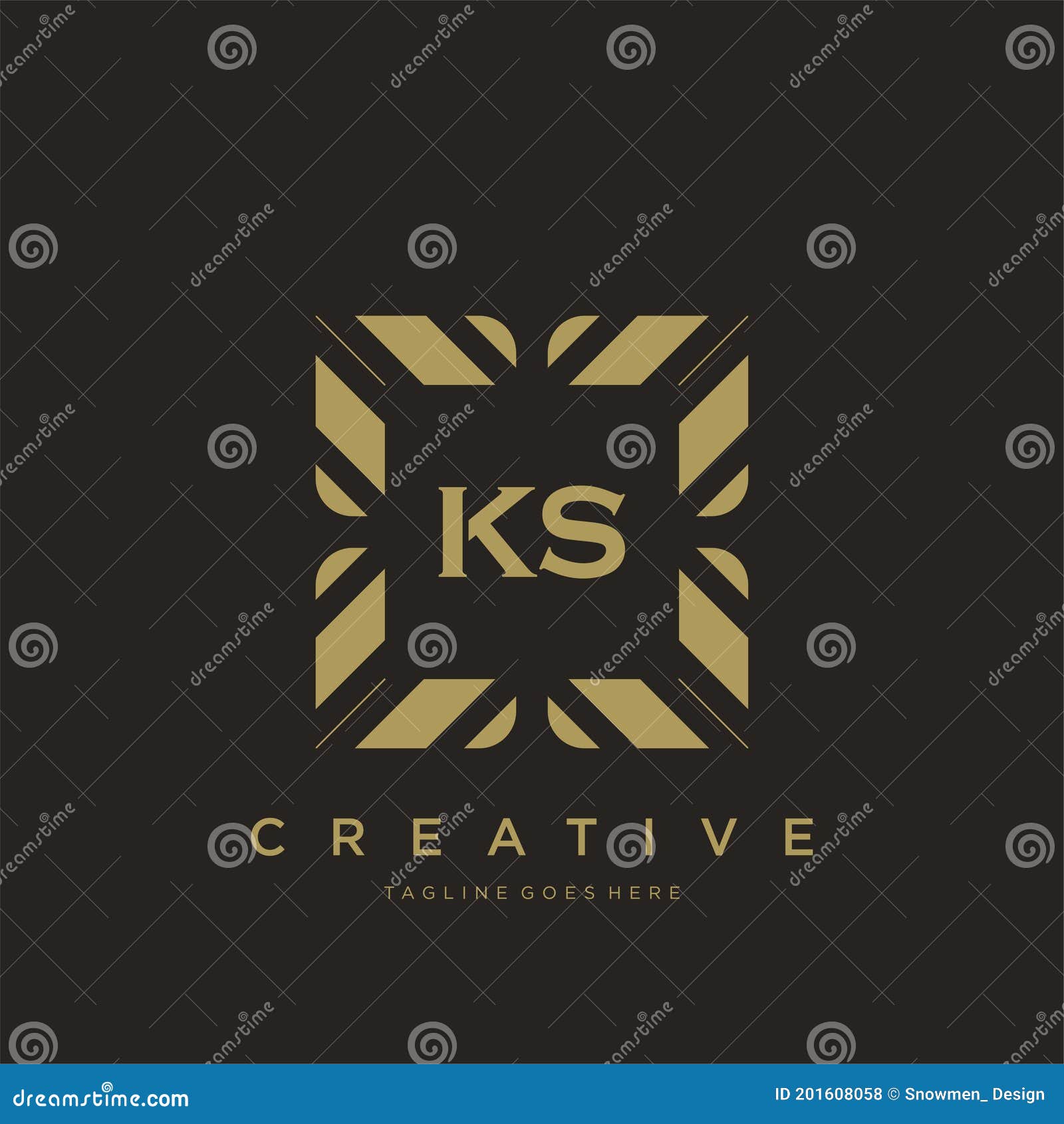KS Initial Letter Luxury Ornament Monogram Logo Template Vector Stock ...